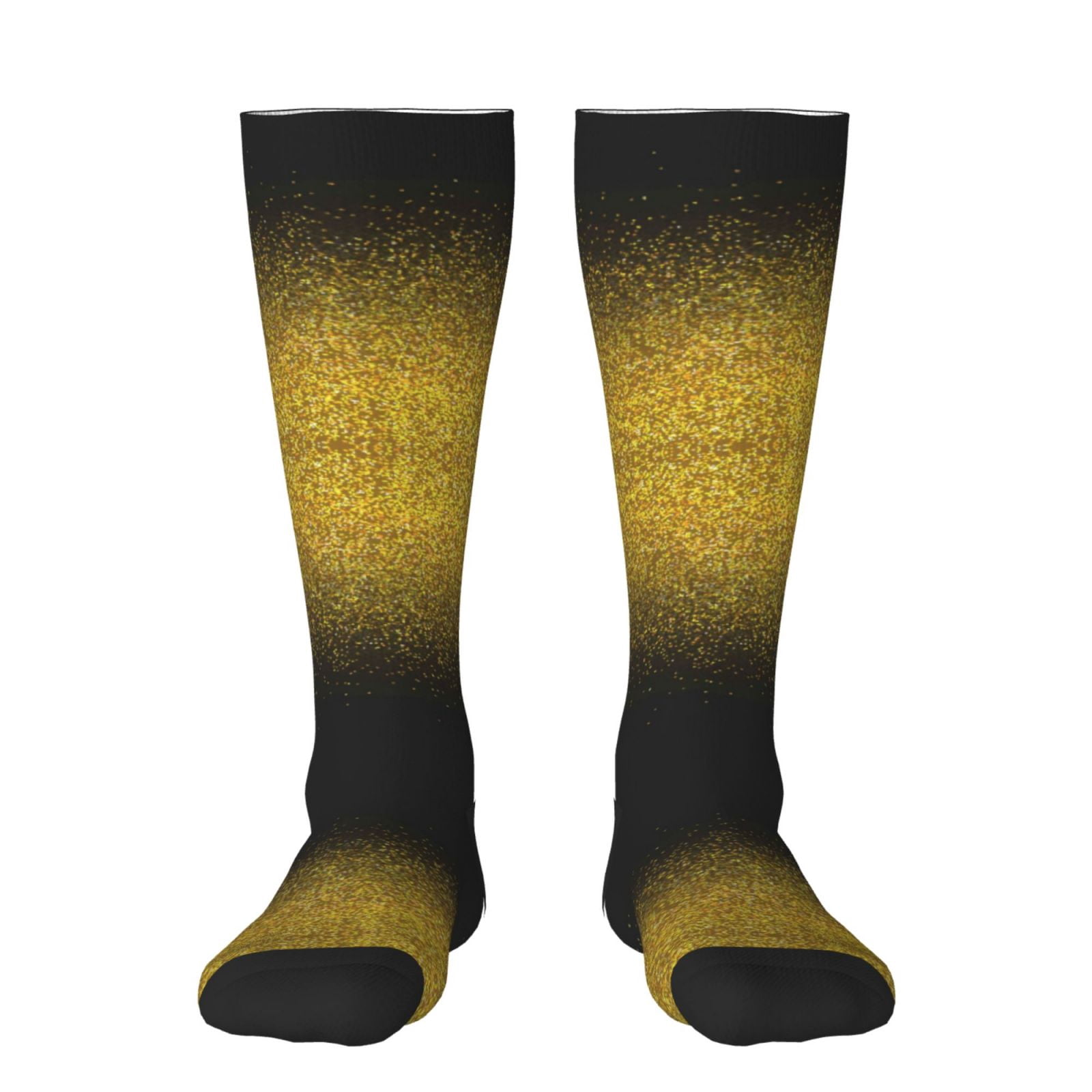 Sigee Gold Glitter Gradient for Socks for Men Women Gifts for Him ...