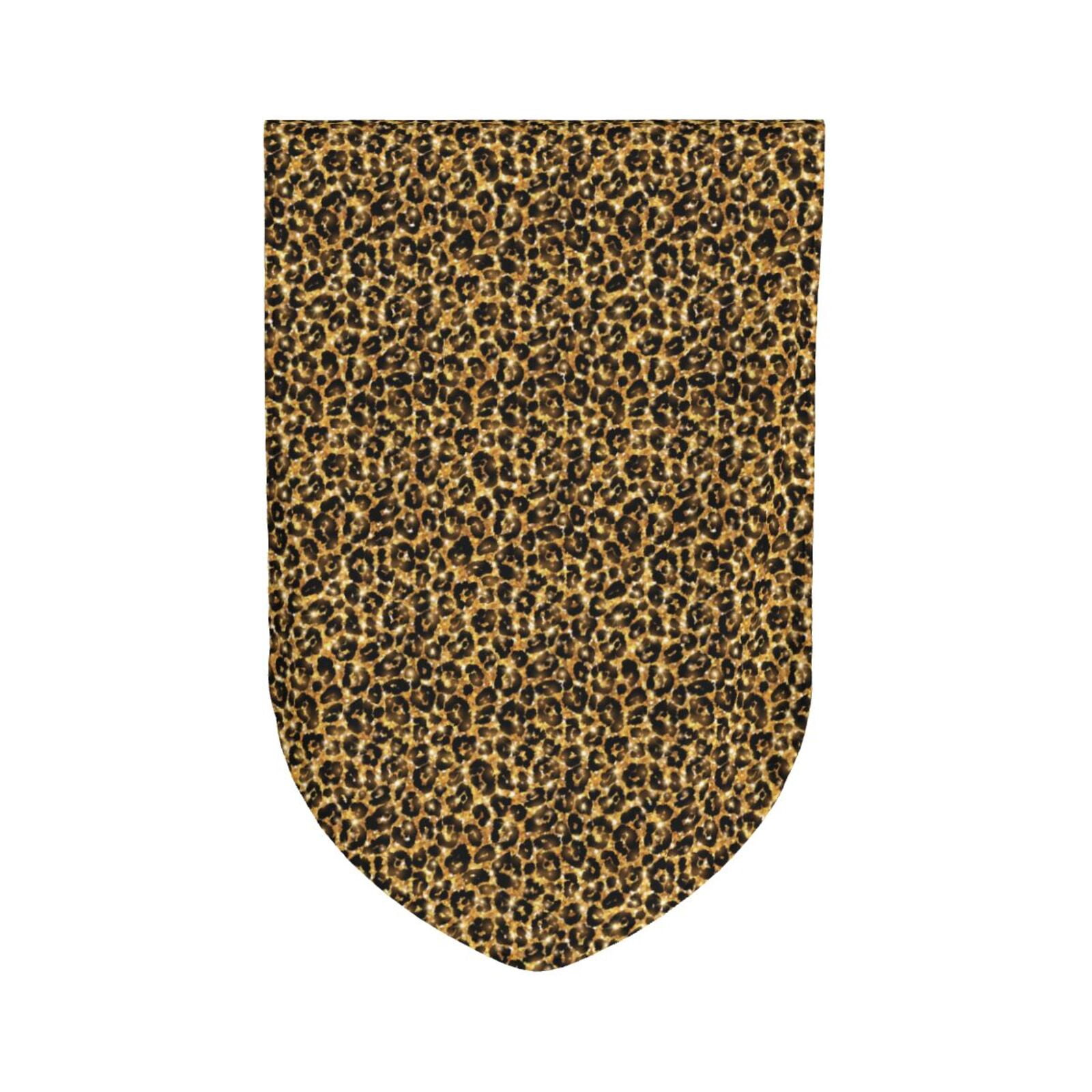 Sigee Gold Glitter Leopard Printed Flag12.5 * 18in Outdoor Yard Flags ...