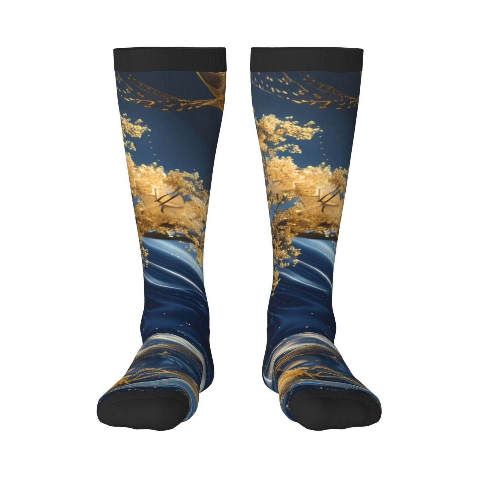 Sigee Golden Fantasy Landscape for Socks for Men Women Socks Stocking ...