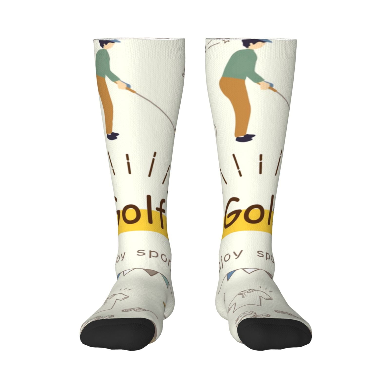 Sigee Golf Icons And Golfer for Socks for Men Women Socks Stocking ...