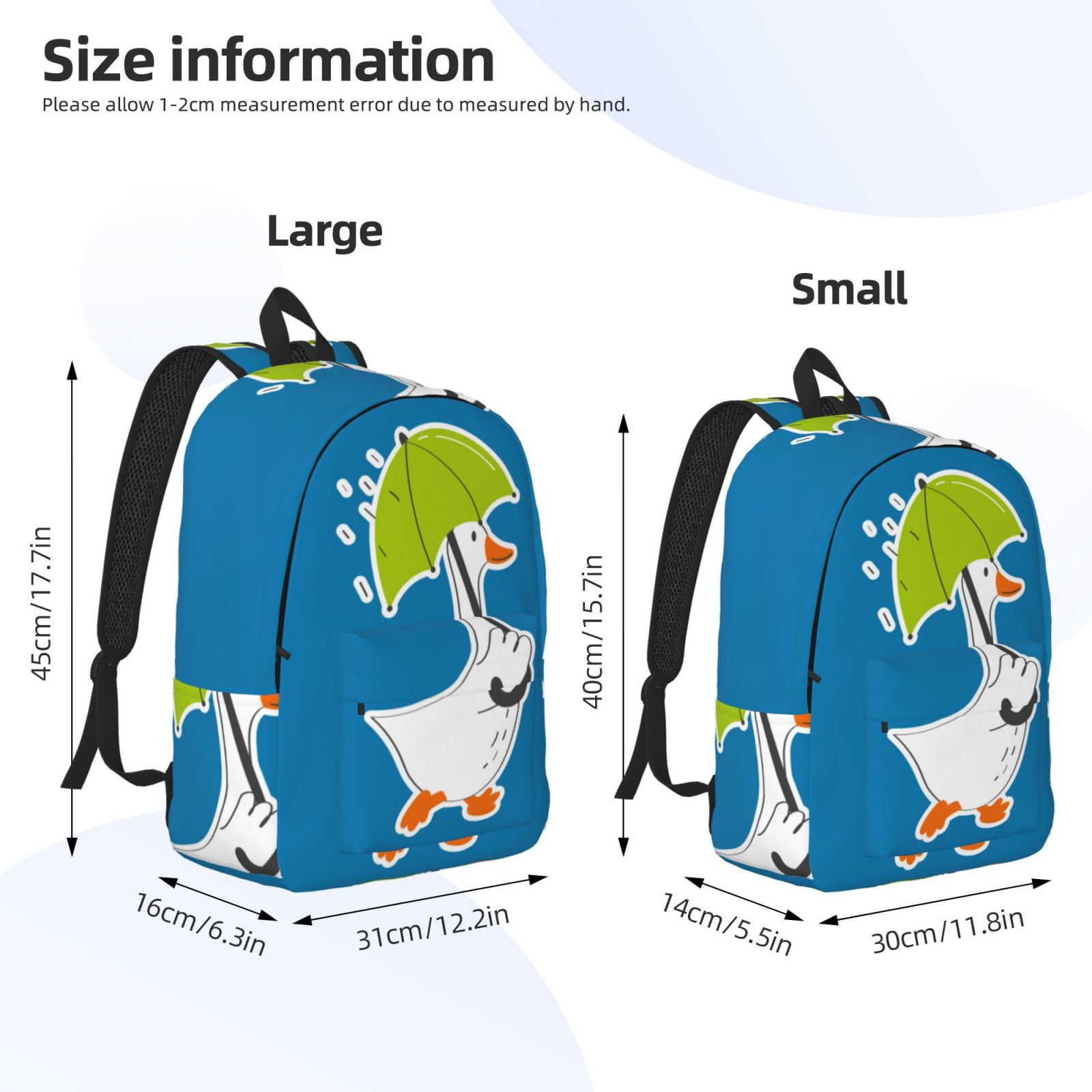 Sigee Goose Holding an Umbrella for Canvas Large Capacity Laptop ...