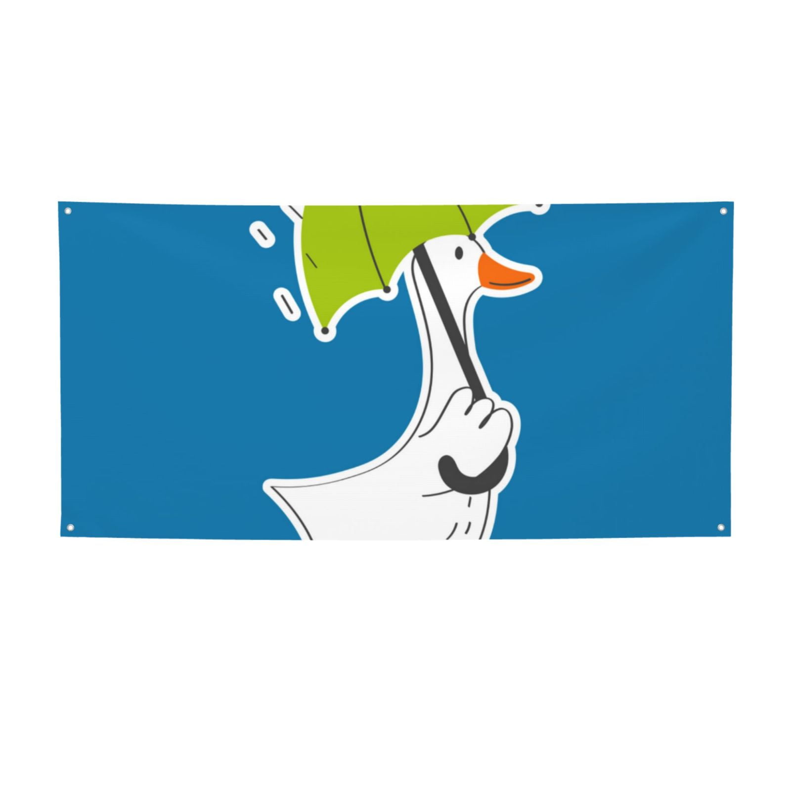 Sigee Goose Holding an Umbrella for Large Happy Holiday Banner for ...