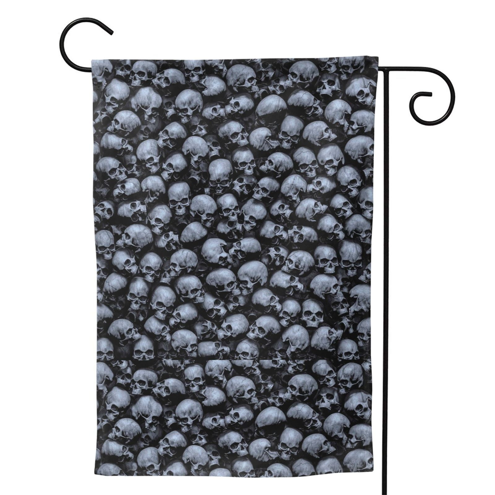 Sigee Gothic Skull for Live Happy Decorative Small Garden Flag,Double ...