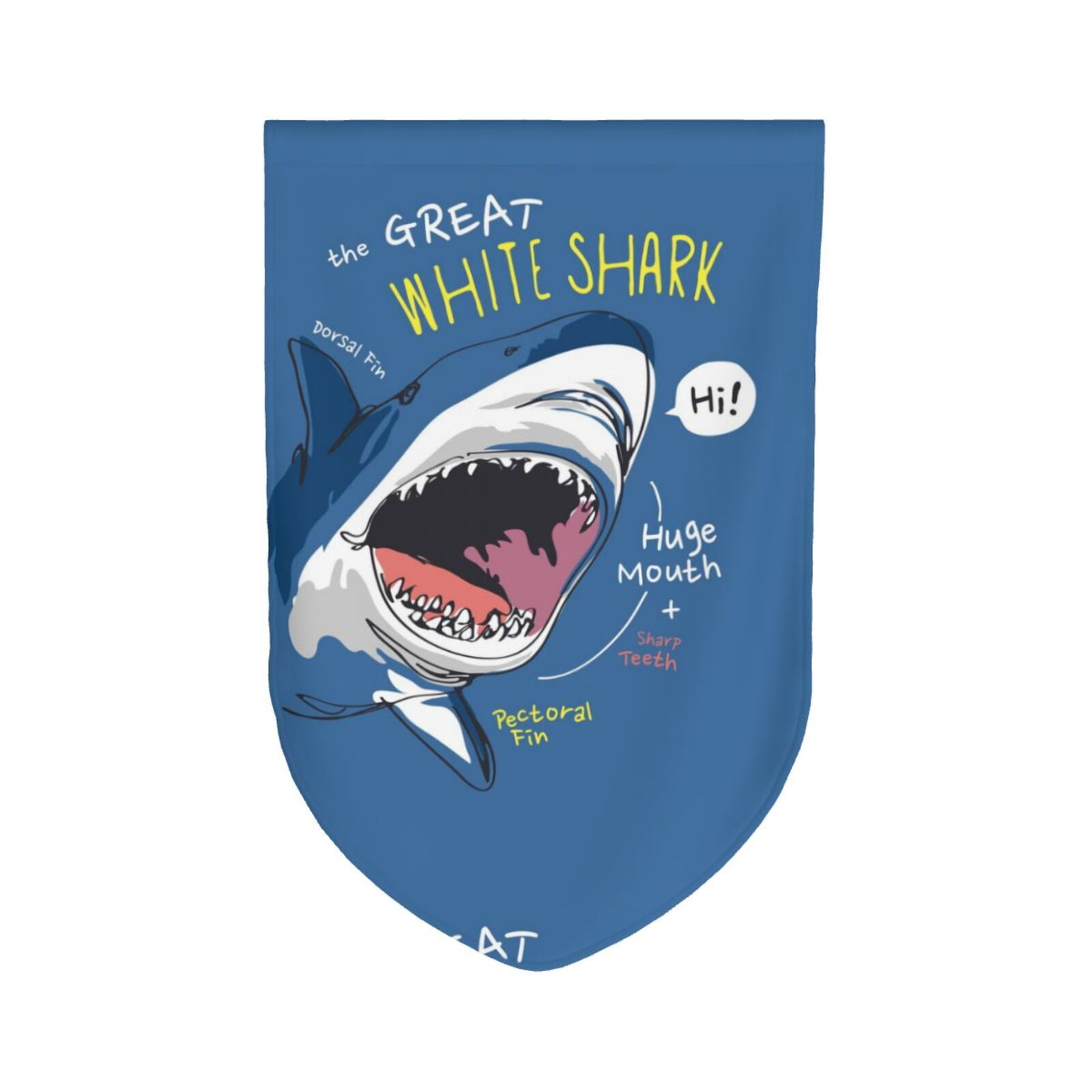Sigee Great White Shark Printed Flag12.5 * 18in Outdoor Yard Flags For ...