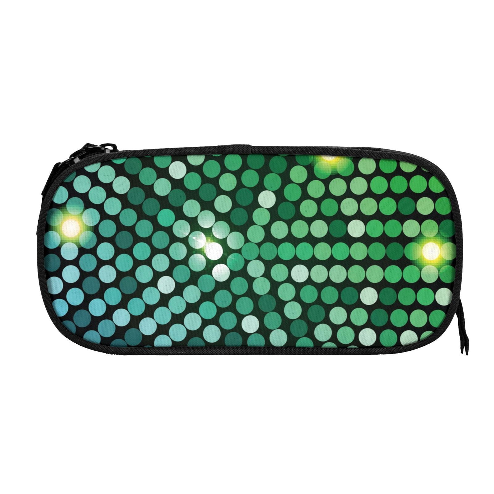 Sigee Green Disco Lights for Portable Pencil Pouch with Zipper for ...