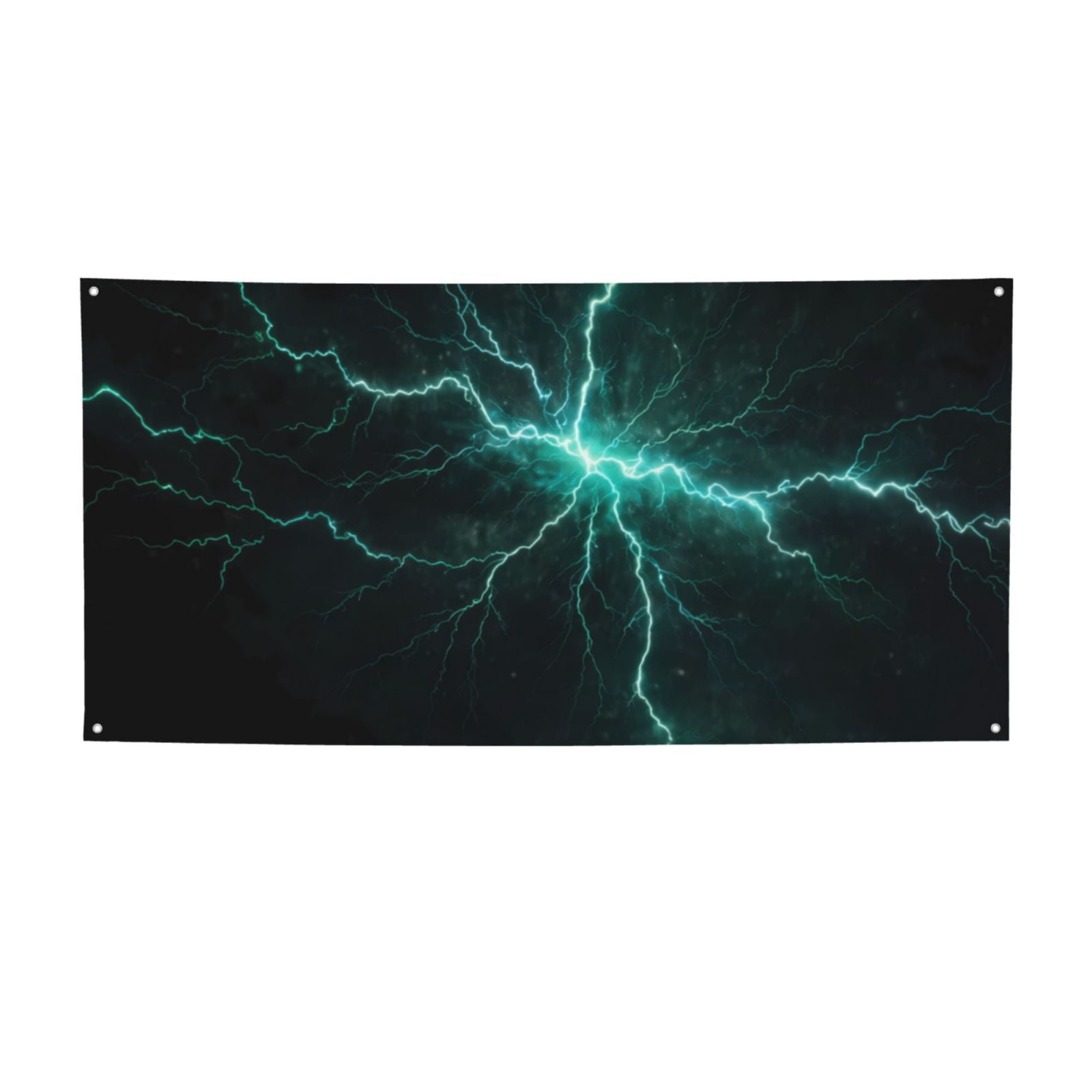 Sigee Green Lightning Flash for Large Happy Holiday Banner for Outdoor ...