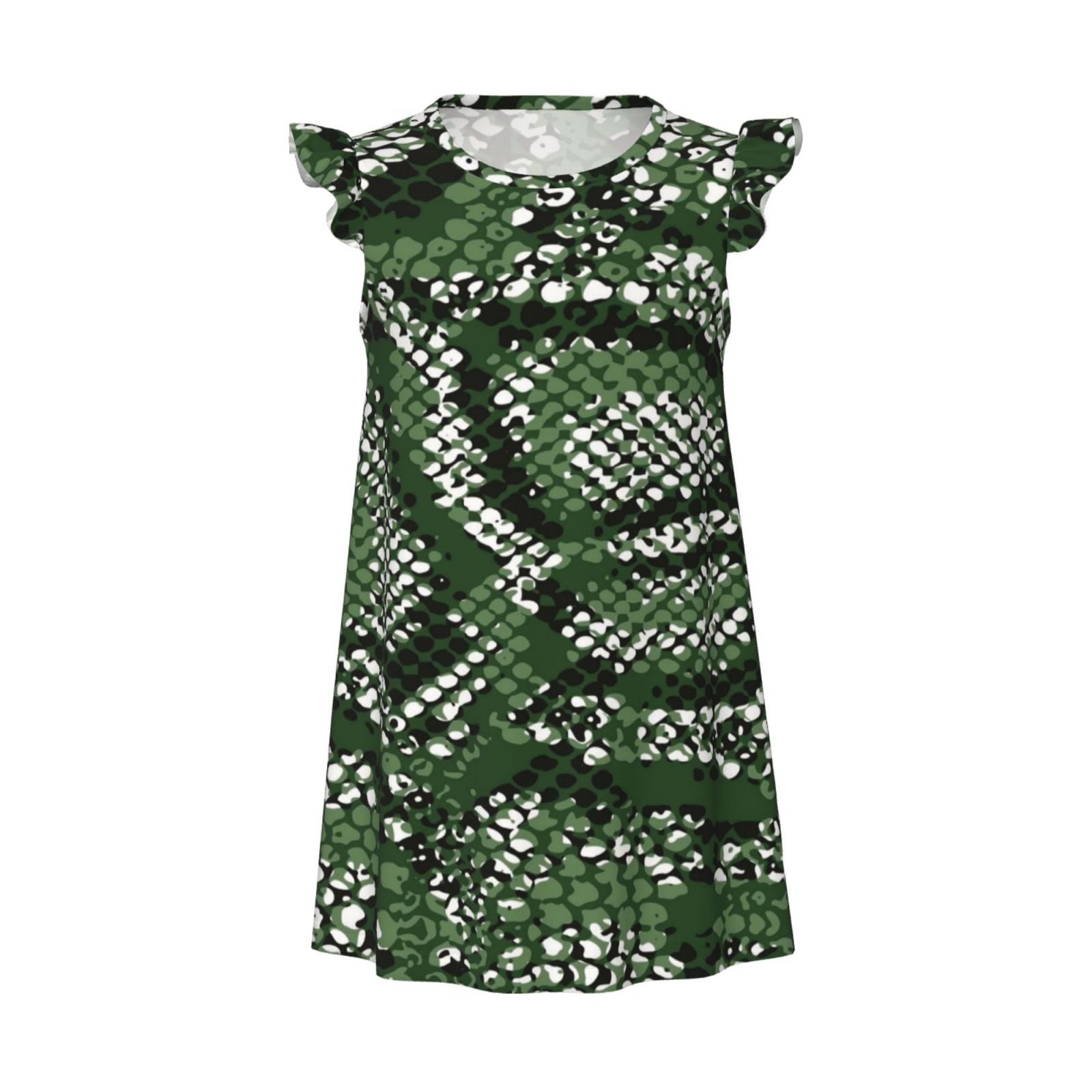 Sigee Green Snakeskin for Girls Sleepwear Nightie,Night Sleep Dress ...