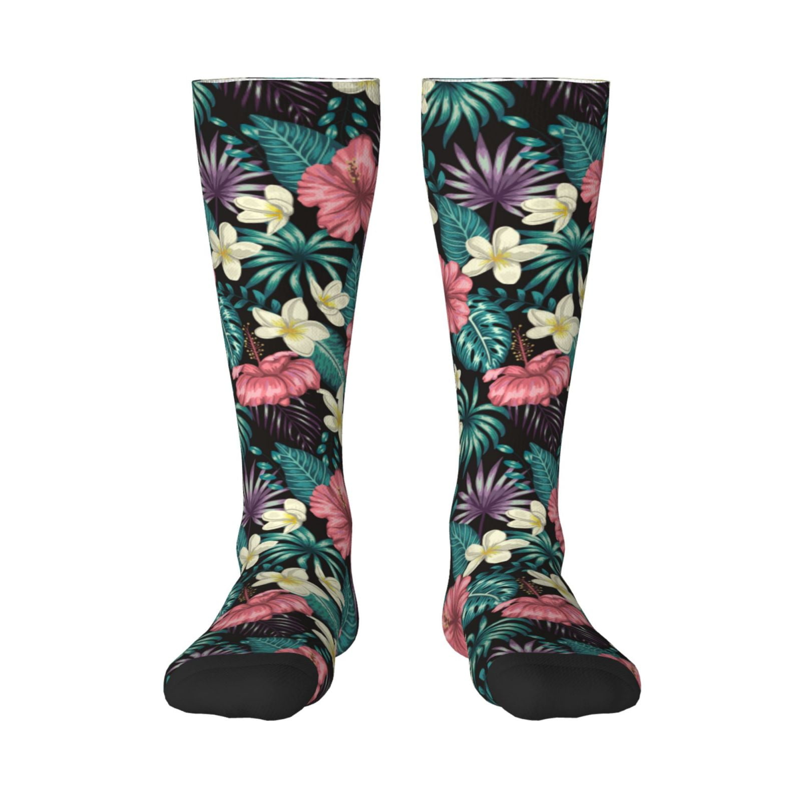 Sigee Green Tropical Leaves for Socks for Men Women Gifts for Him ...