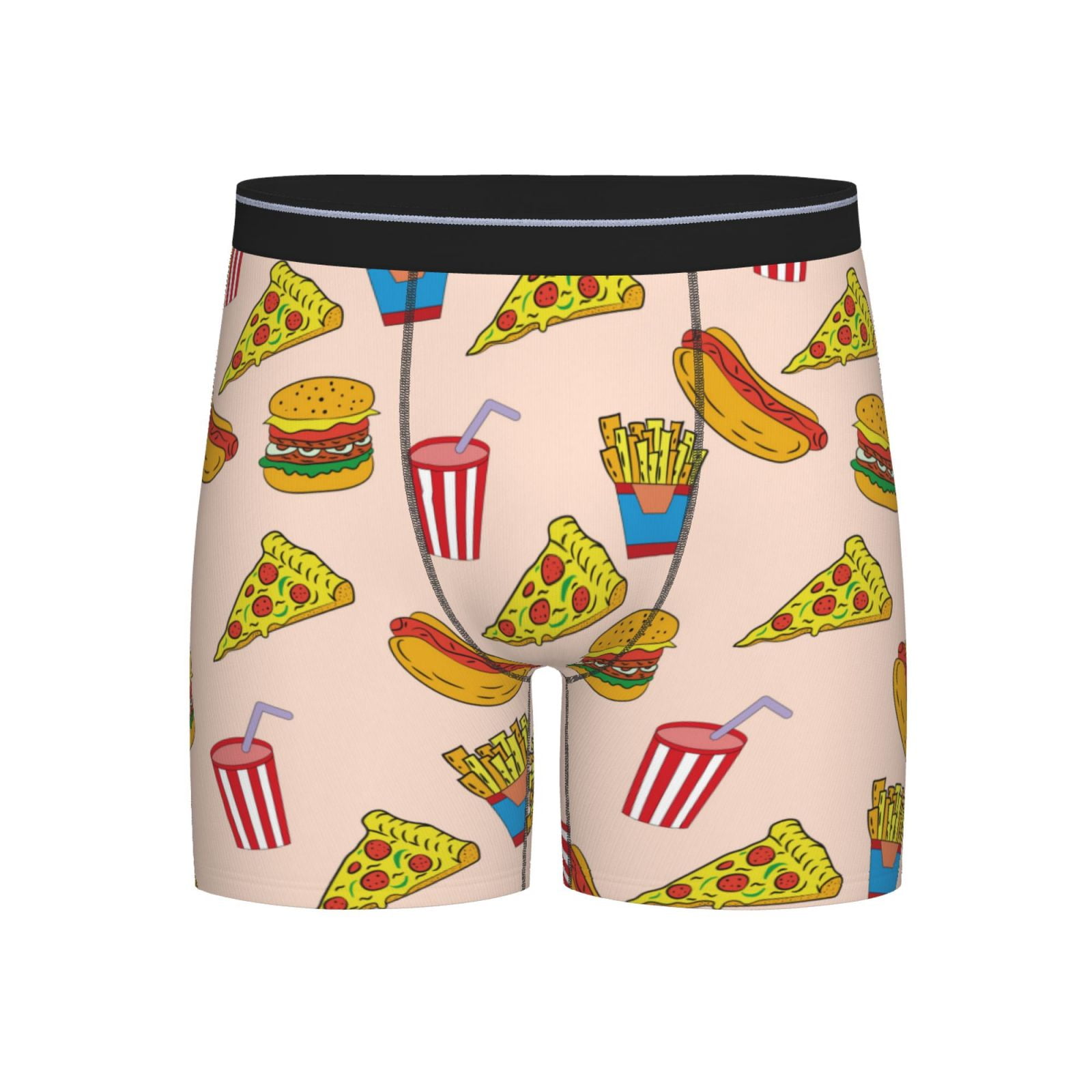 Sigee Hamburger Pizza Coke for Men's Boxer Briefs,Moisture Wicking and ...