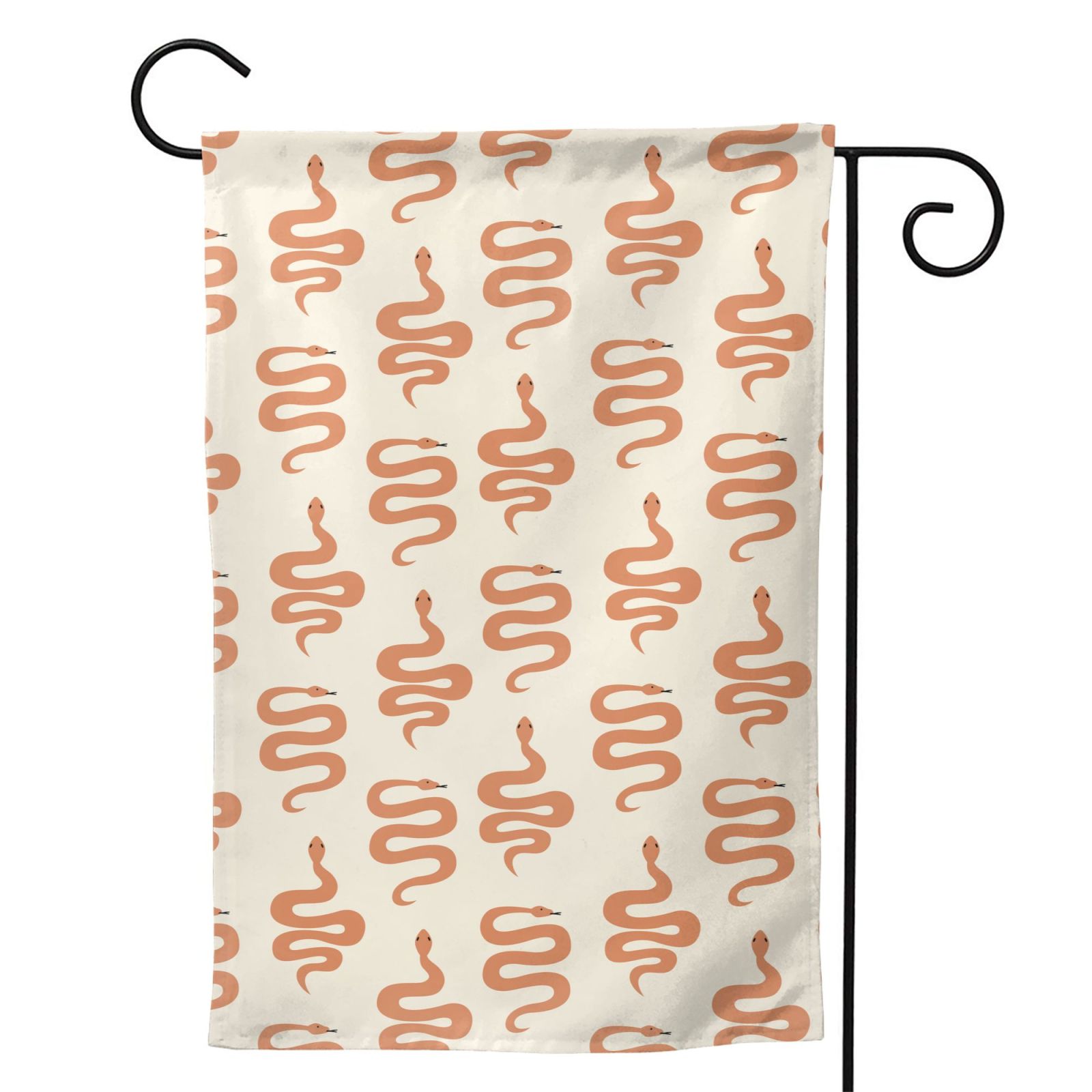 Sigee Hand Drawn Snake for Live Happy Decorative Small Garden Flag ...