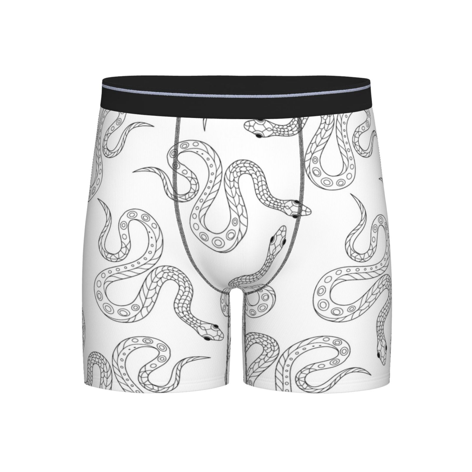 Sigee Hand Drawn Snake for Men's Boxer Briefs,Moisture Wicking and ...
