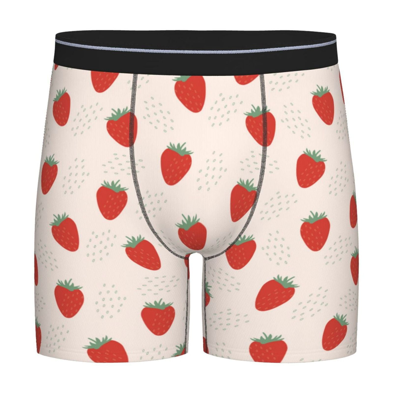 Sigee Hand Drawn Strawberry for Men's Boxer Briefs,Moisture Wicking and ...
