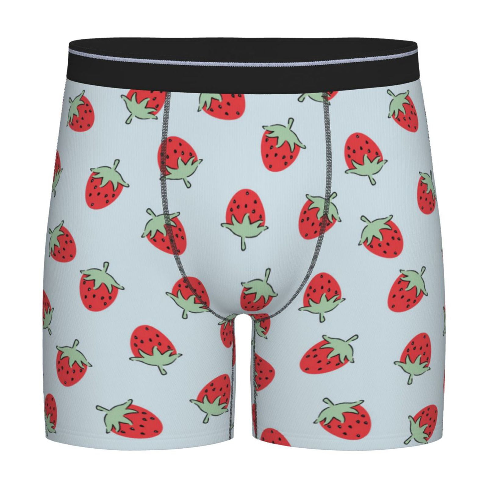 Sigee Hand Drawn Strawberry for Men's Boxer Briefs,Moisture Wicking and ...