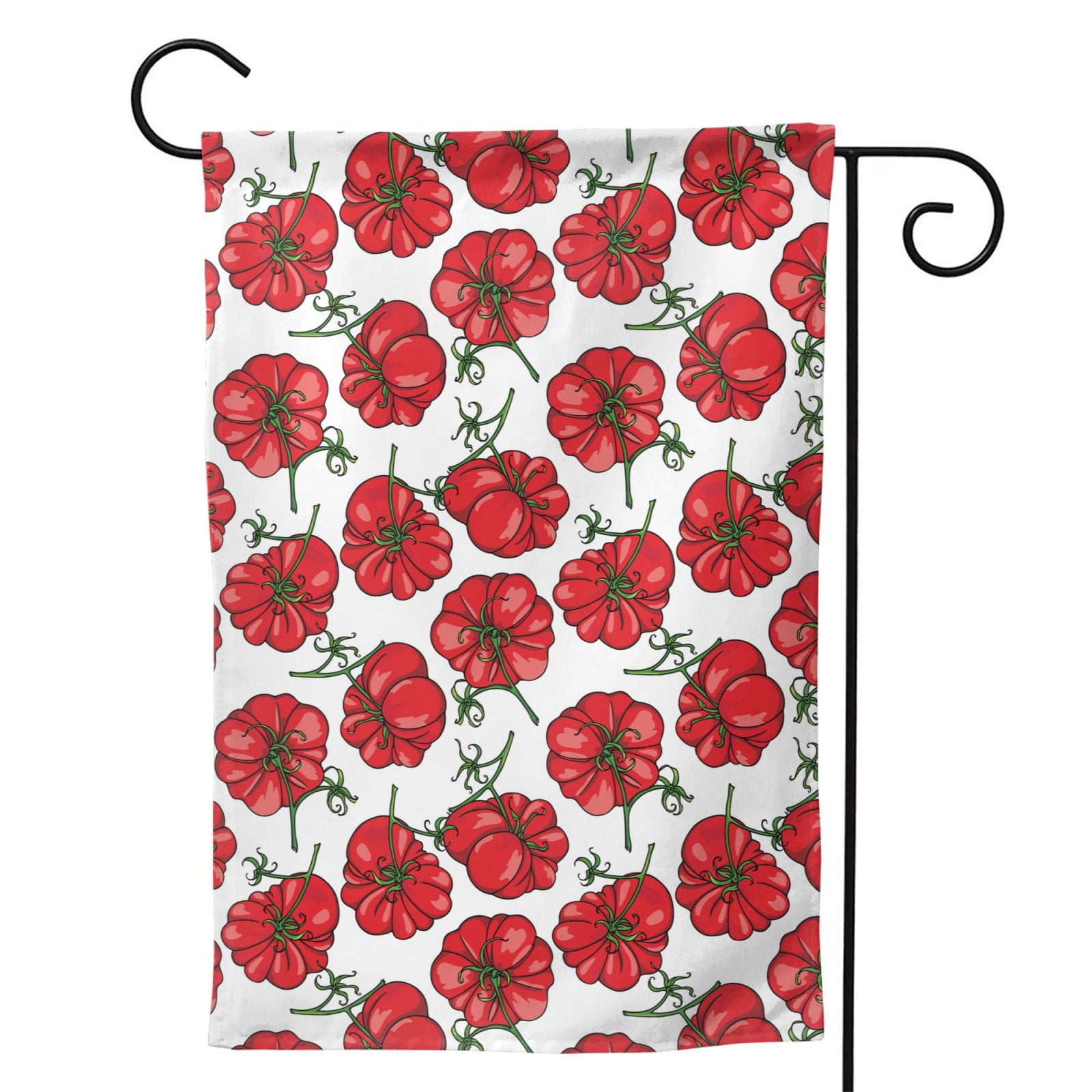 Sigee Hand Drawn Tomatoes for Live Happy Decorative Small Garden Flag ...
