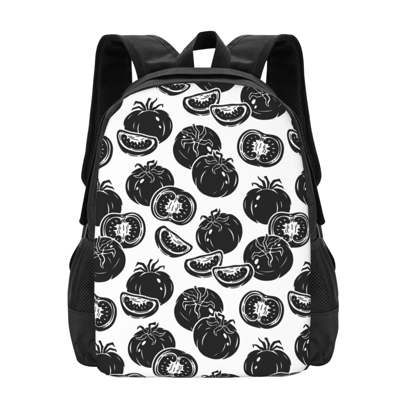 Sigee Hand Drawn Tomatoes for Simple large capacity backpack Travel ...