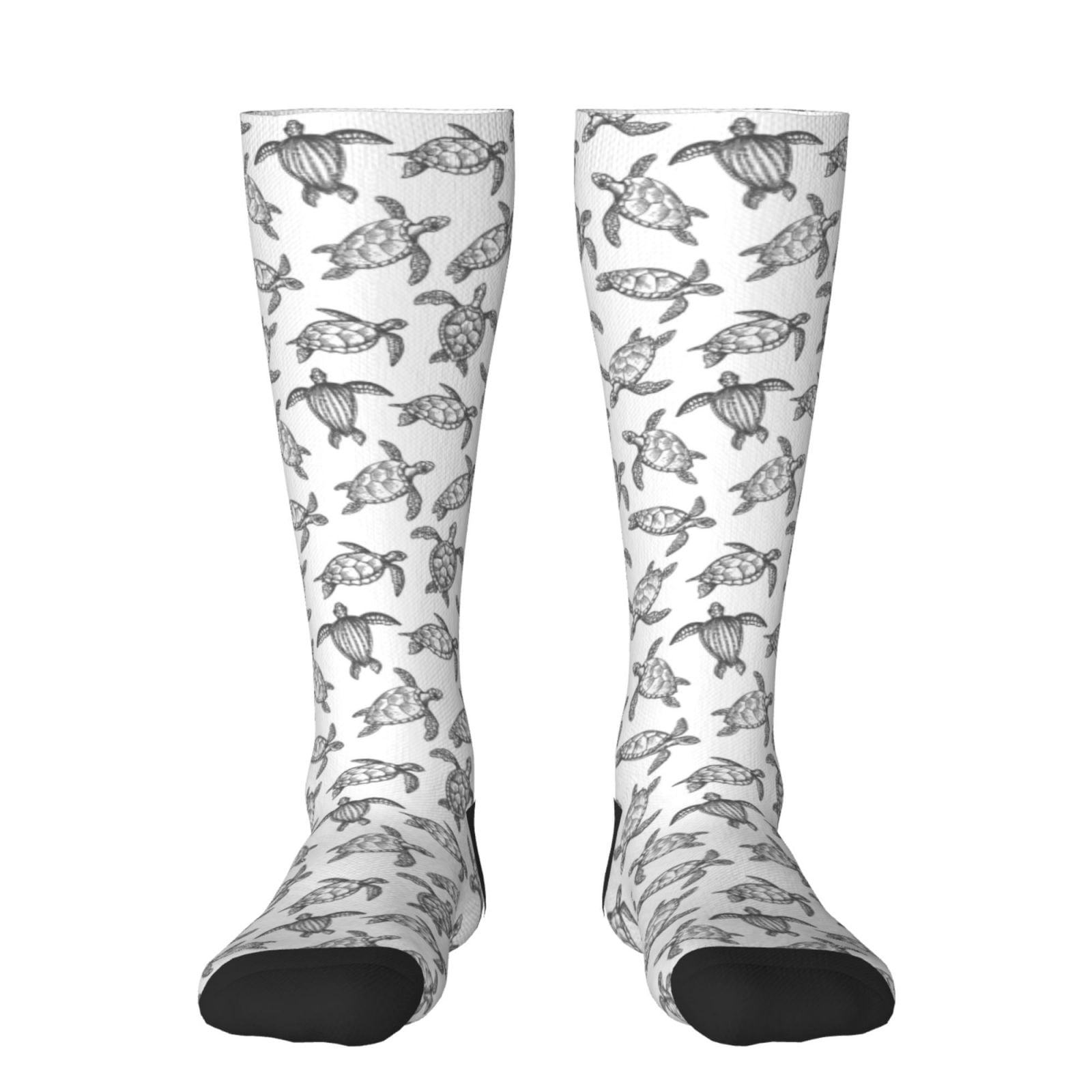 Sigee Hand Drawn Turtle for Socks for Men Women Gifts for Him Boyfriend ...