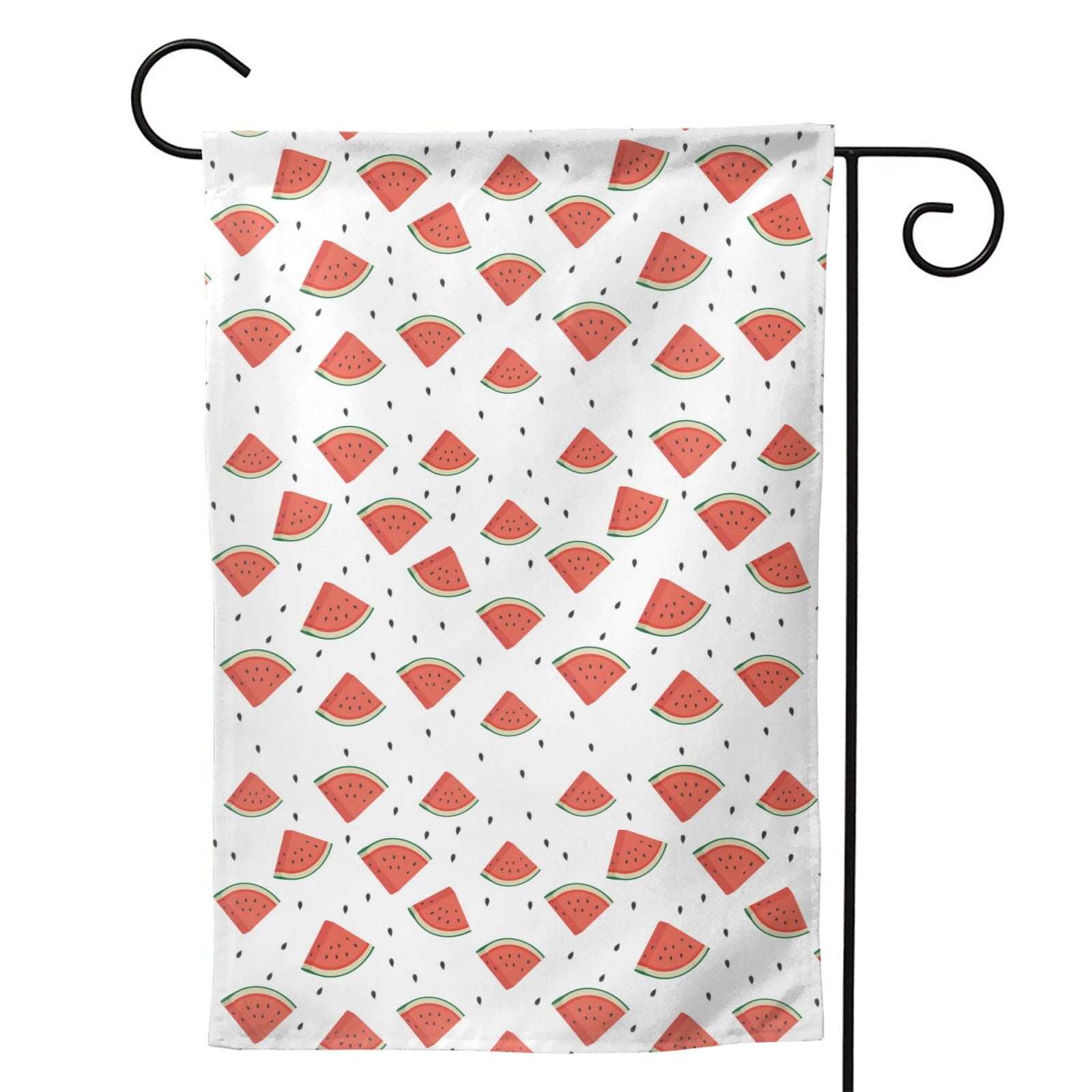Sigee Hand Drawn Watermelon for Live Happy Decorative Small Garden Flag ...