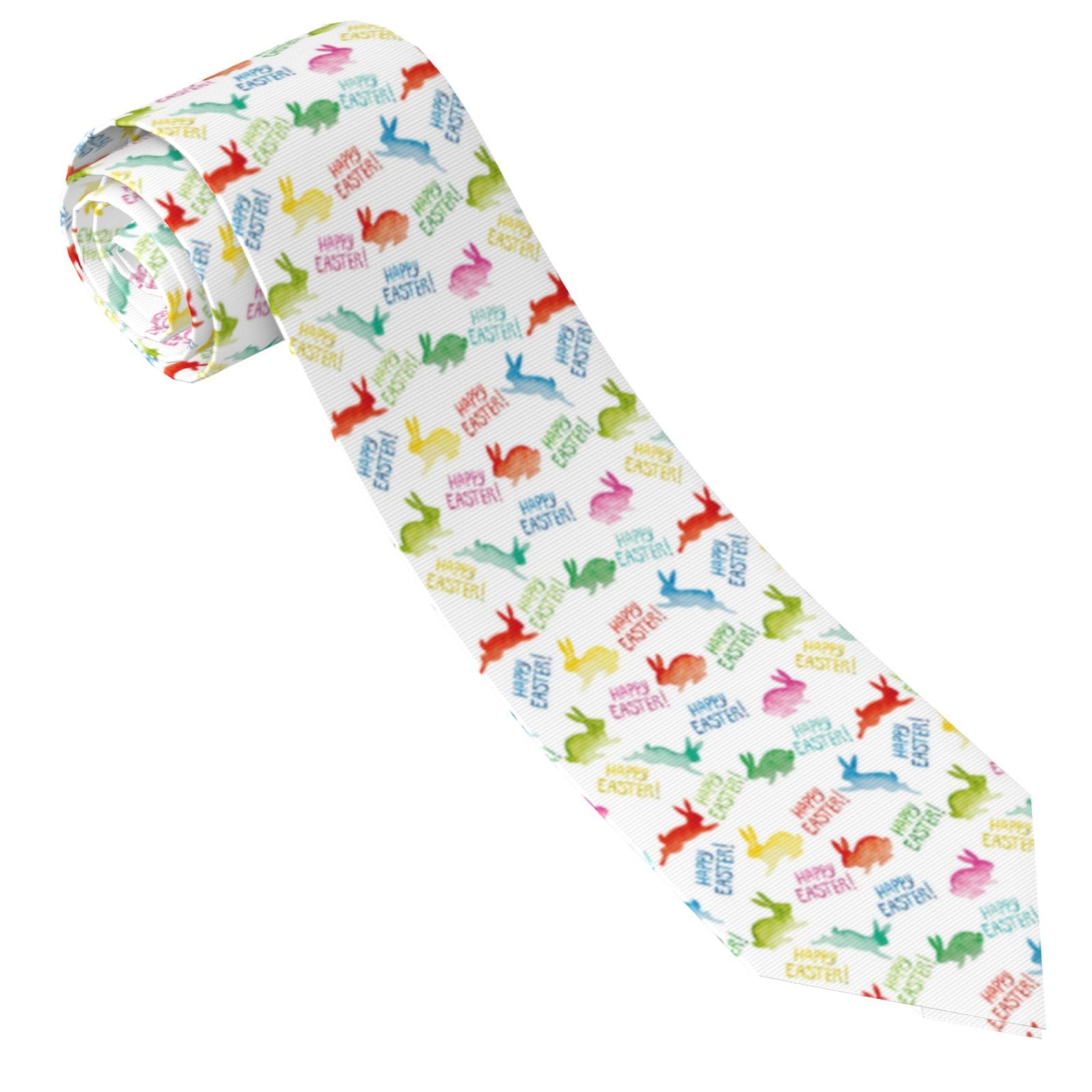 Sigee Happy Easter Rabbit for Elegant Men's Necktie,Classic Tie for ...