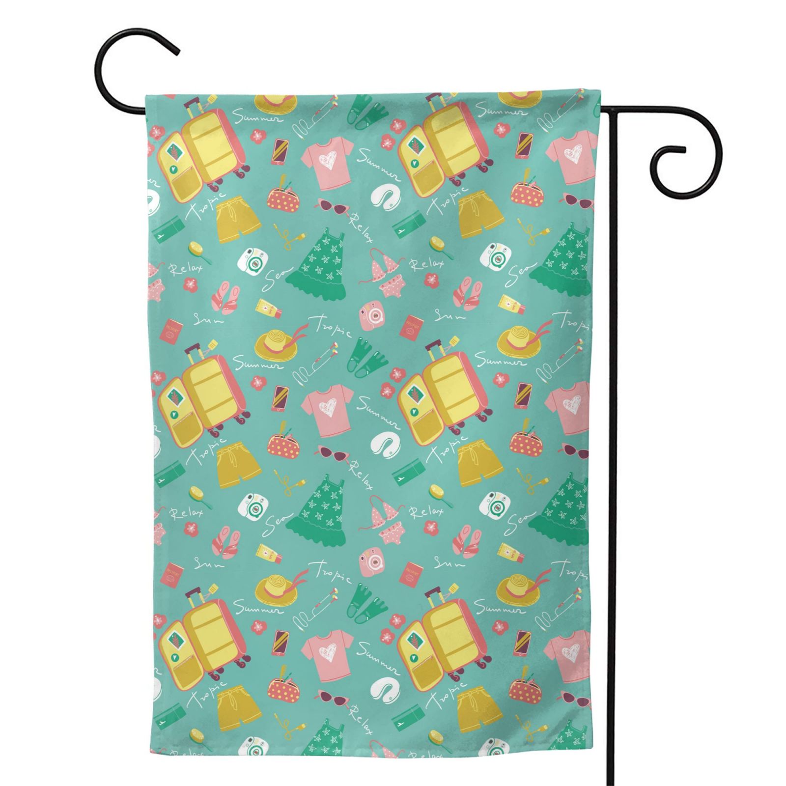 Sigee Happy Summer for Live Happy Decorative Small Garden Flag,Double ...