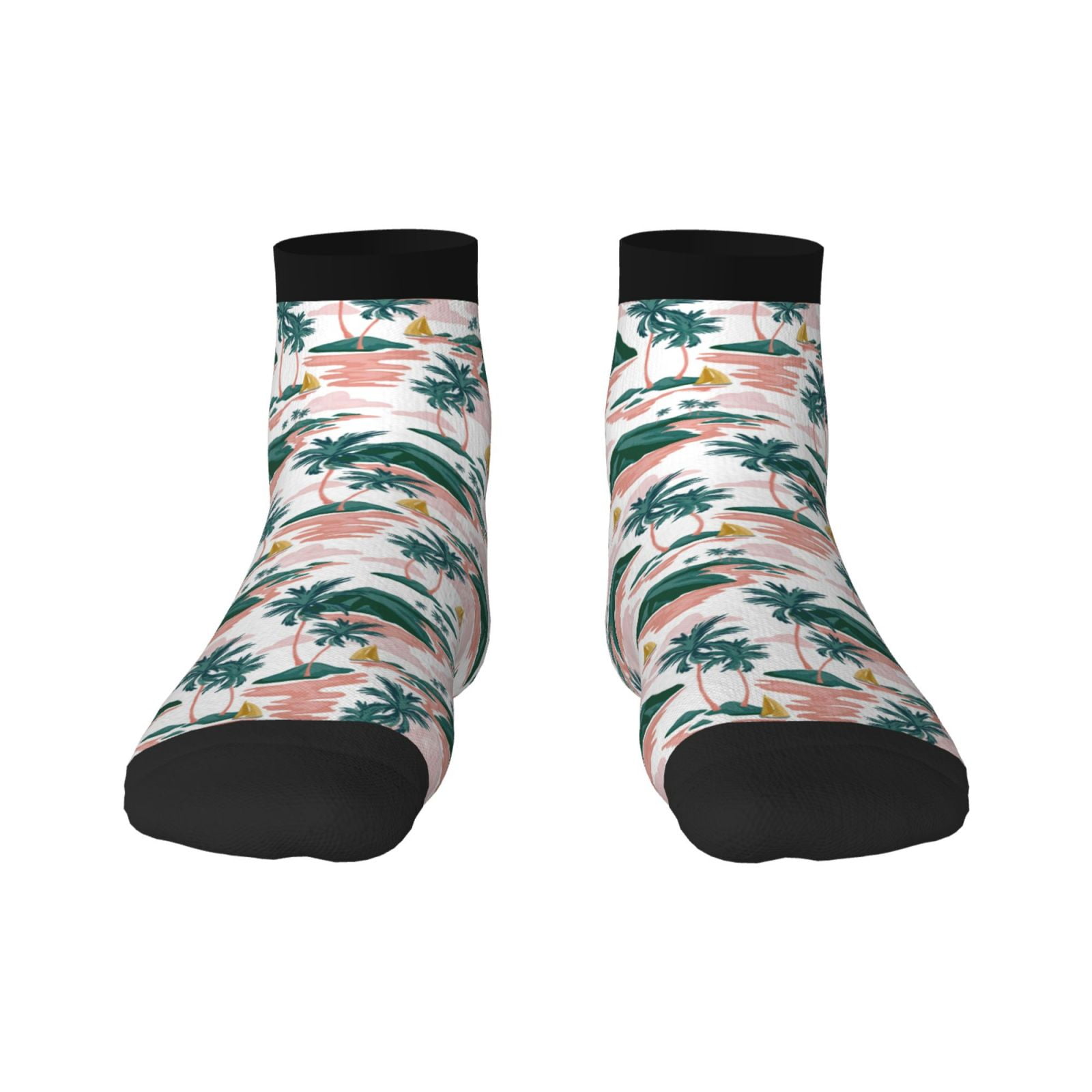 Sigee Hawaii Palms for Crew Soft Moisture-wicking Socks ,Cushion Moisture Wicking Boot Socks for ...
