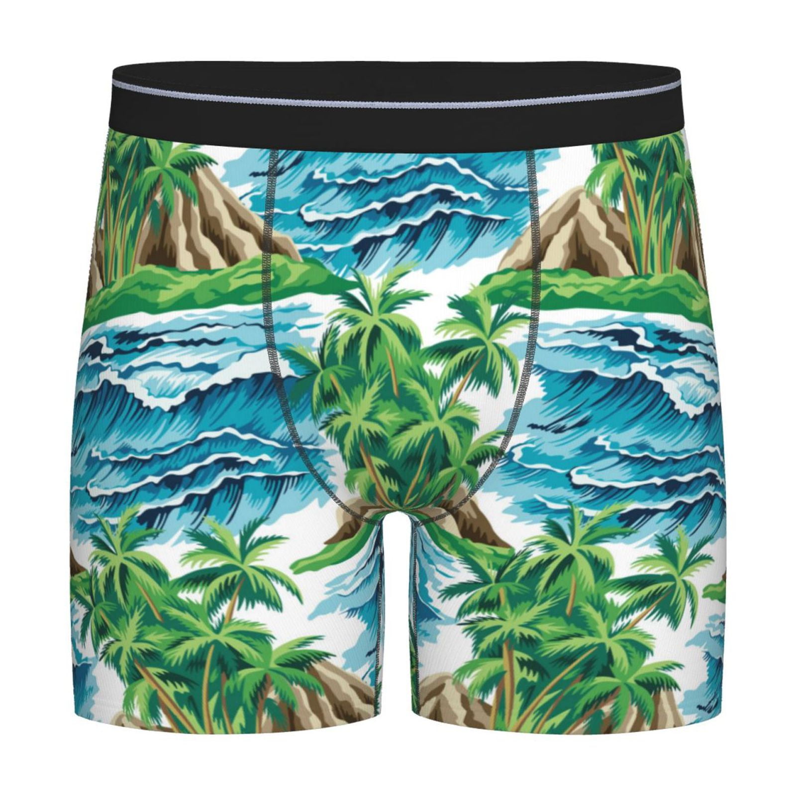 Sigee Hawaii Palms for Men's Boxer Briefs,Moisture Wicking and ...