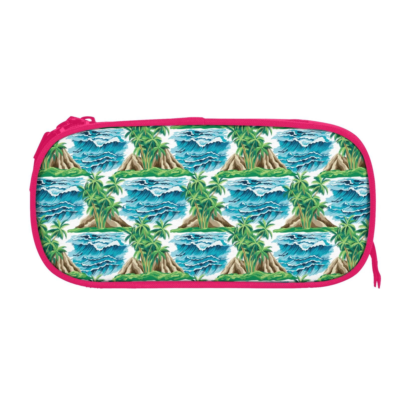 Sigee Hawaii Palms for Portable Pencil Pouch with Zipper for Students ...