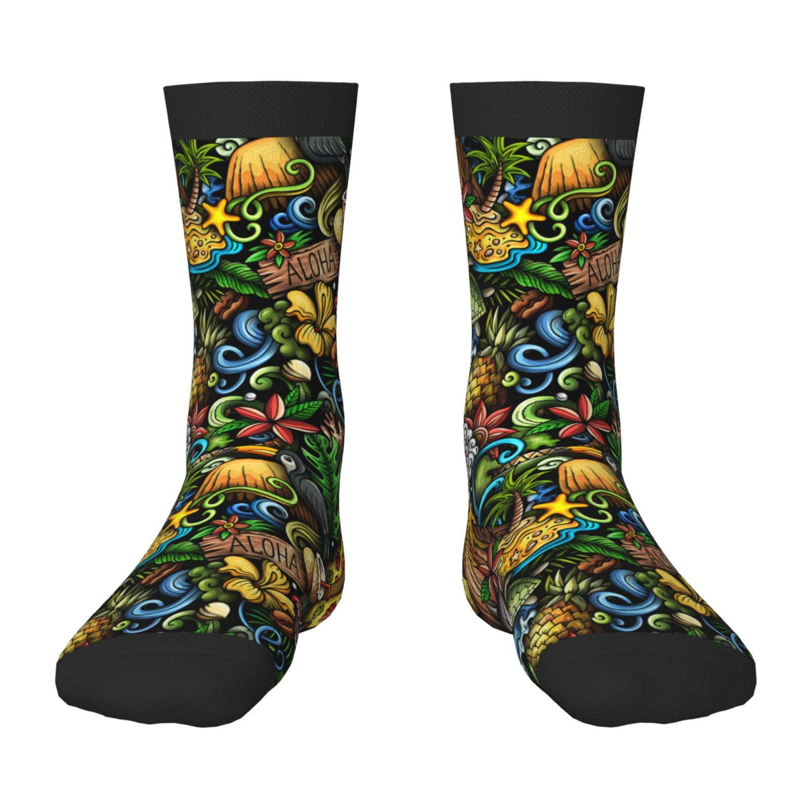 Sigee Hawaiian Culture Symbols for Premium Children's Socks Unisex ...