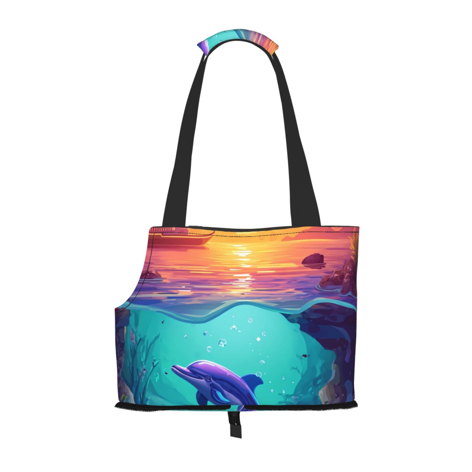 Sigee Hawaiian Island Dolphin for Pet Carrier Bag for Puppy with ...