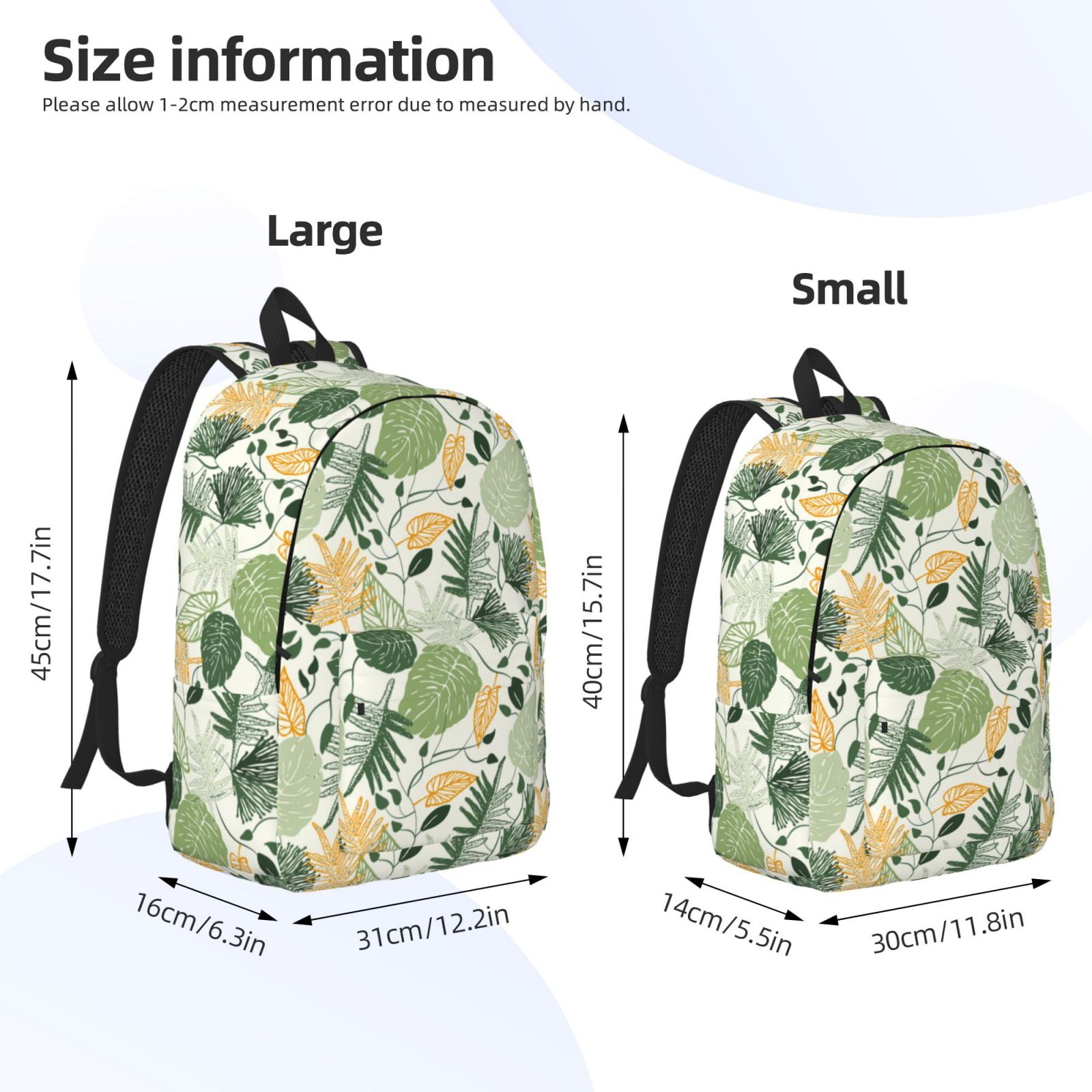 Sigee Hawaiian Style for Canvas Large Capacity Laptop Backpack for Men ...