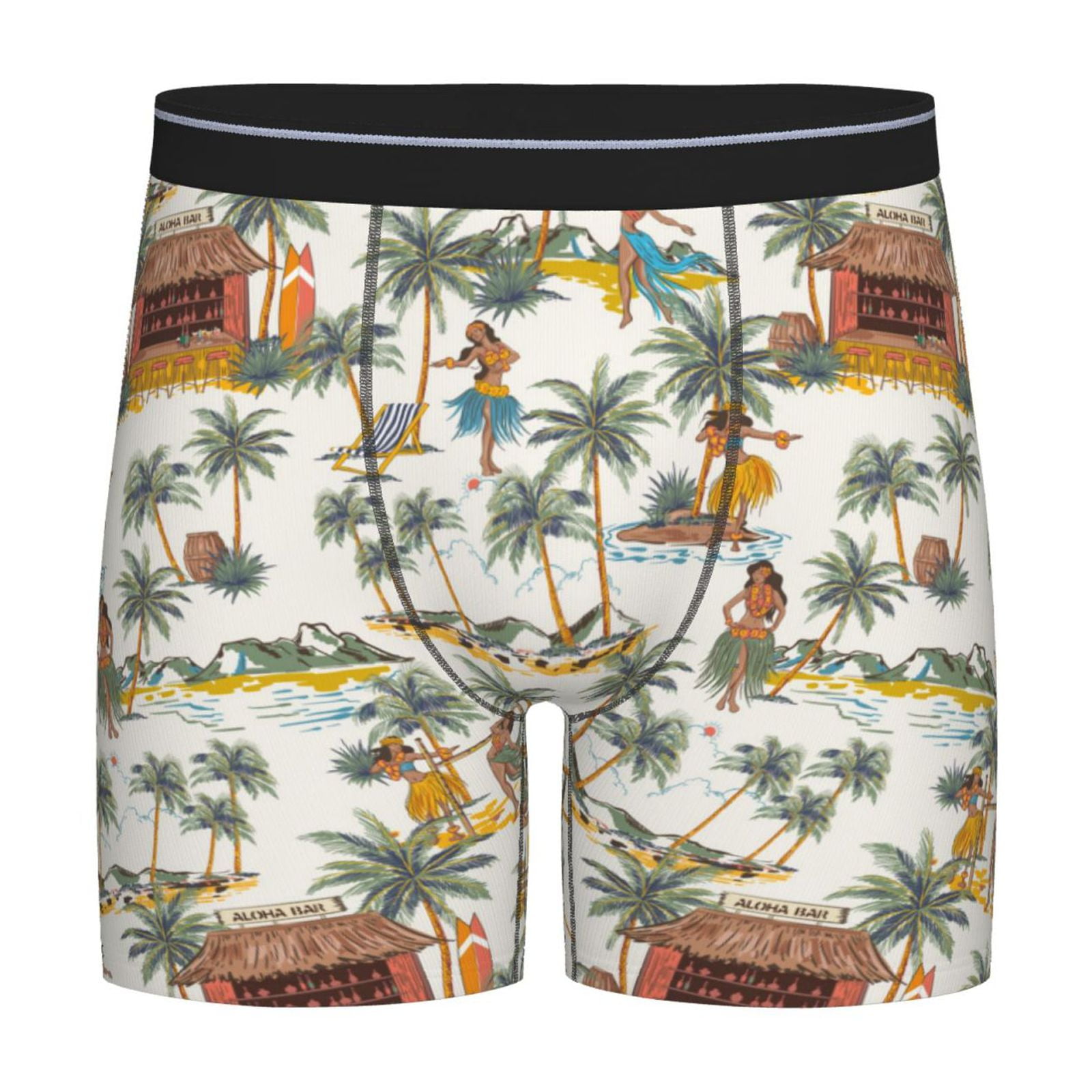 Sigee Hawaiian Style for Men's Boxer Briefs,Moisture Wicking and ...