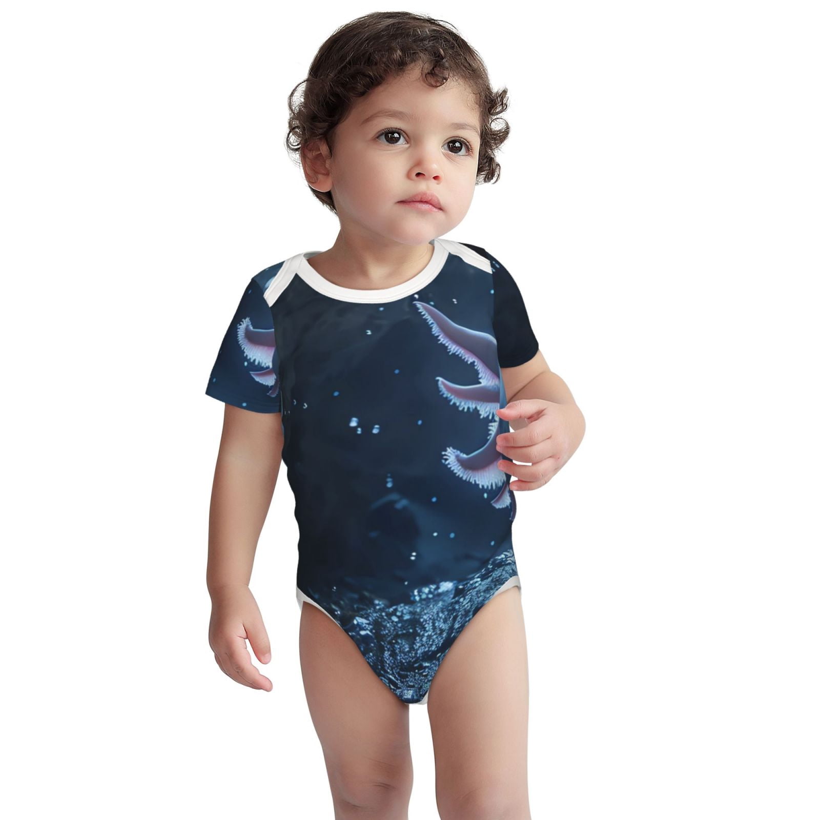 Sigee Heart Axolotl for Baby Unisex Baby Cotton Short-Sleeve Bodysuits ...
