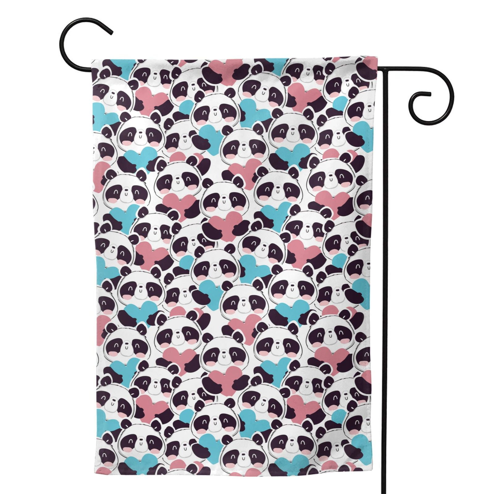 Sigee Heart Panda for Live Happy Decorative Small Garden Flag,Double ...