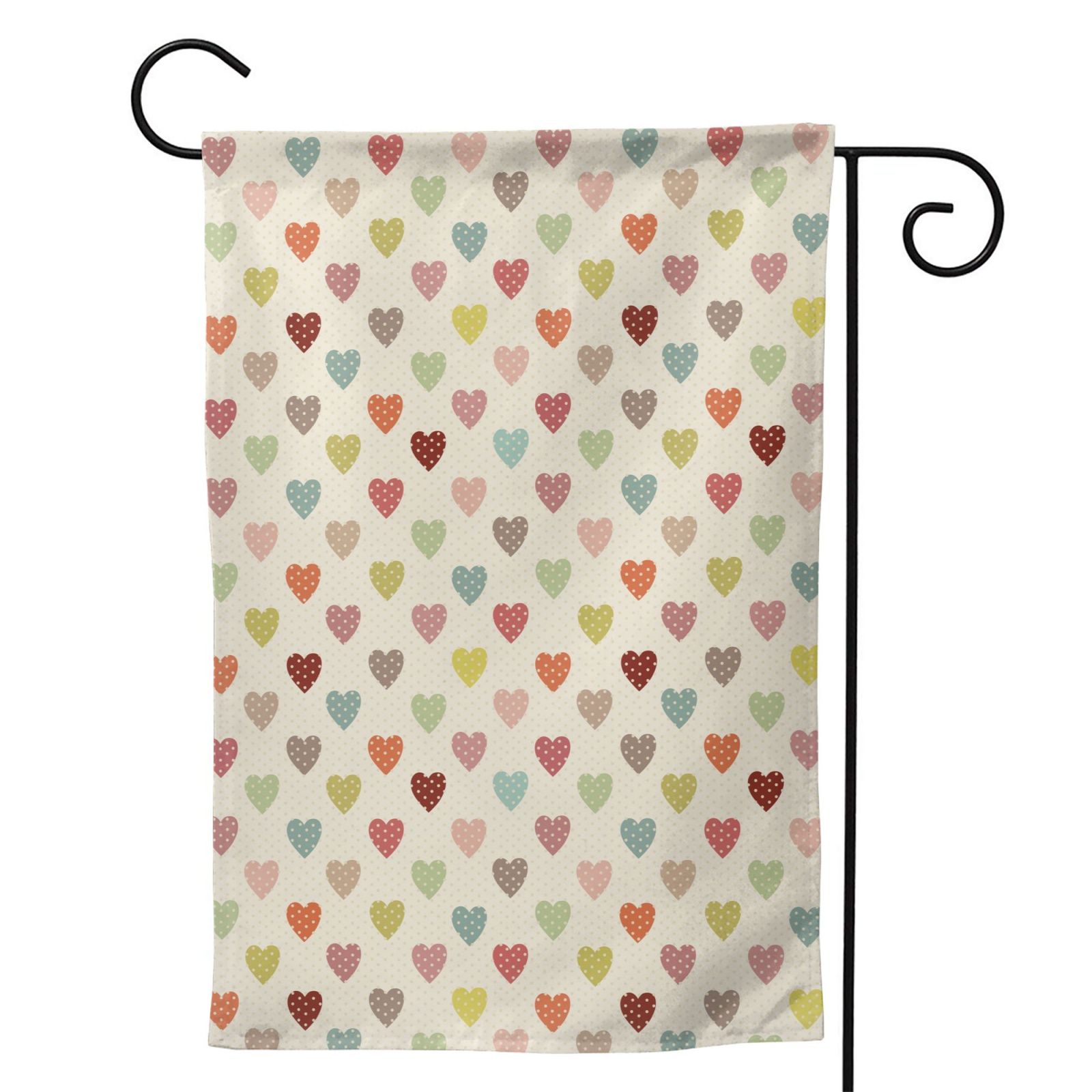 Sigee Heart Polka Dot for Live Happy Decorative Small Garden Flag ...