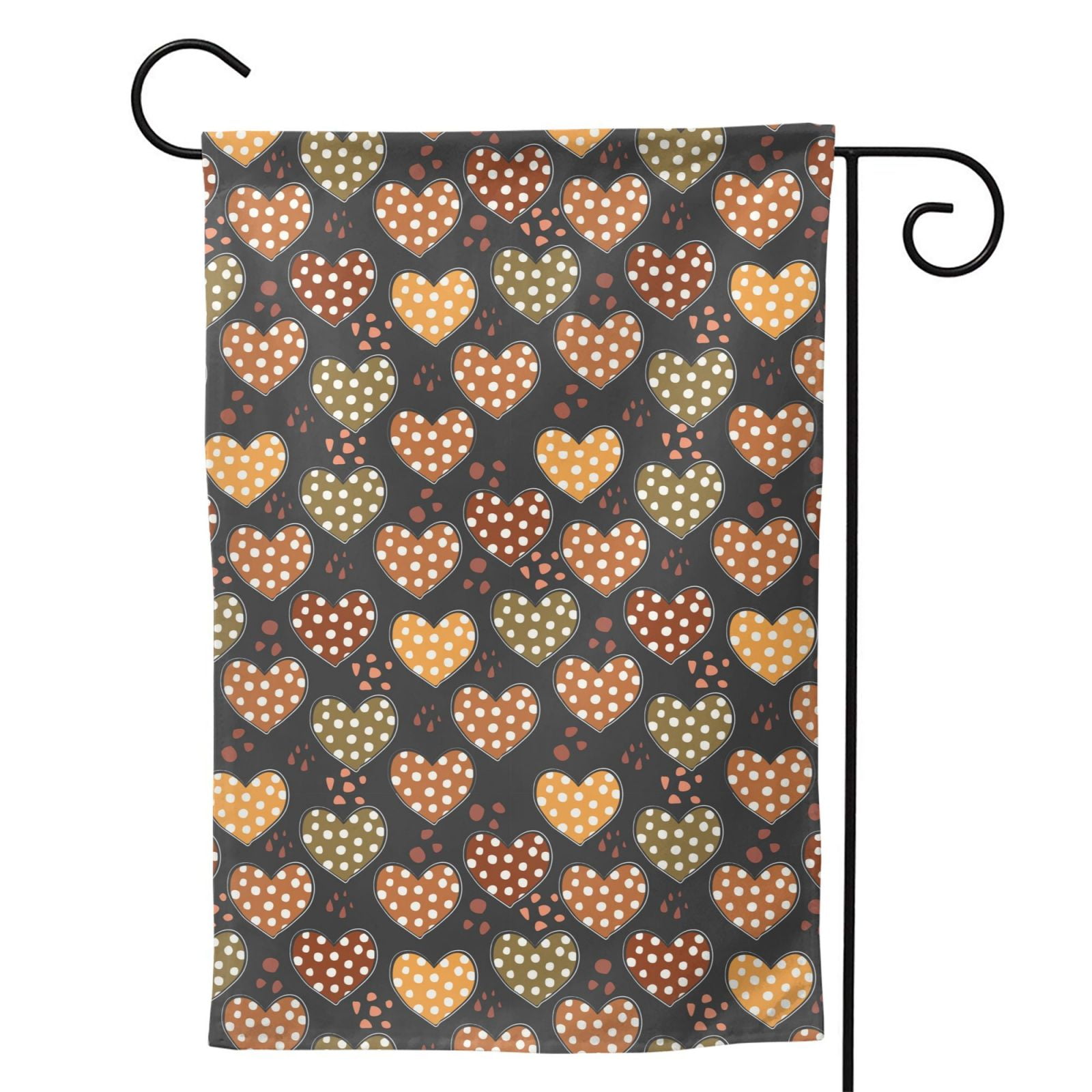 Sigee Heart for Live Happy Decorative Small Garden Flag,Double Sided ...