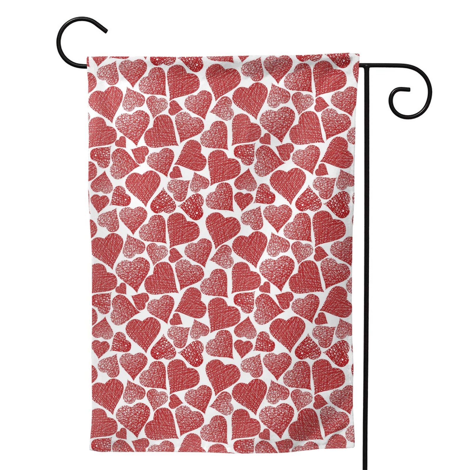 Sigee Hearts for Live Happy Decorative Small Garden Flag,Double Sided ...