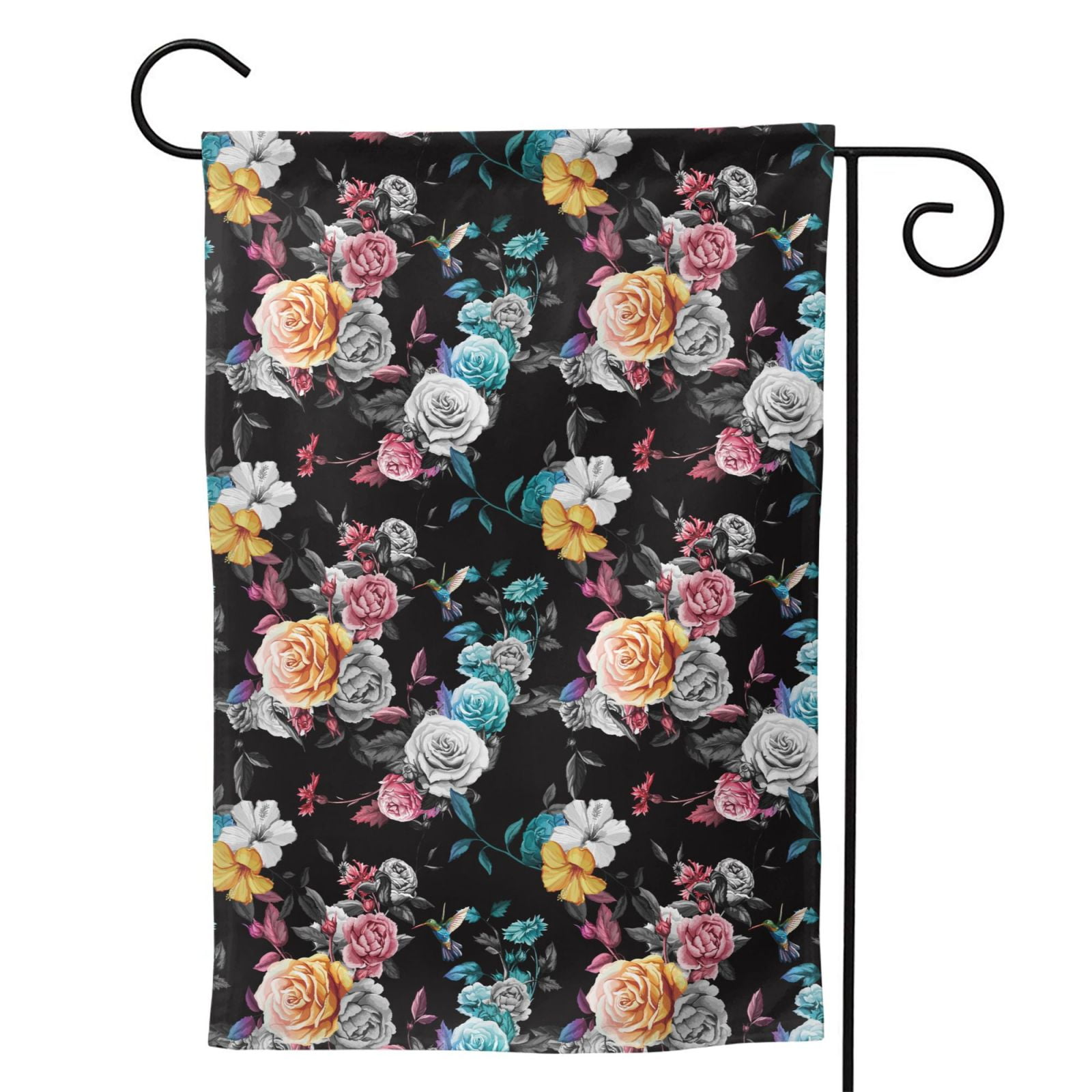 Sigee Hibiscus Rose for Live Happy Decorative Small Garden Flag,Double ...