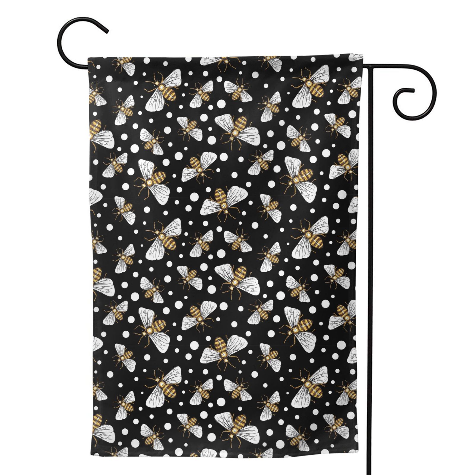 Sigee Honey Bees at Night for Live Happy Decorative Small Garden Flag ...