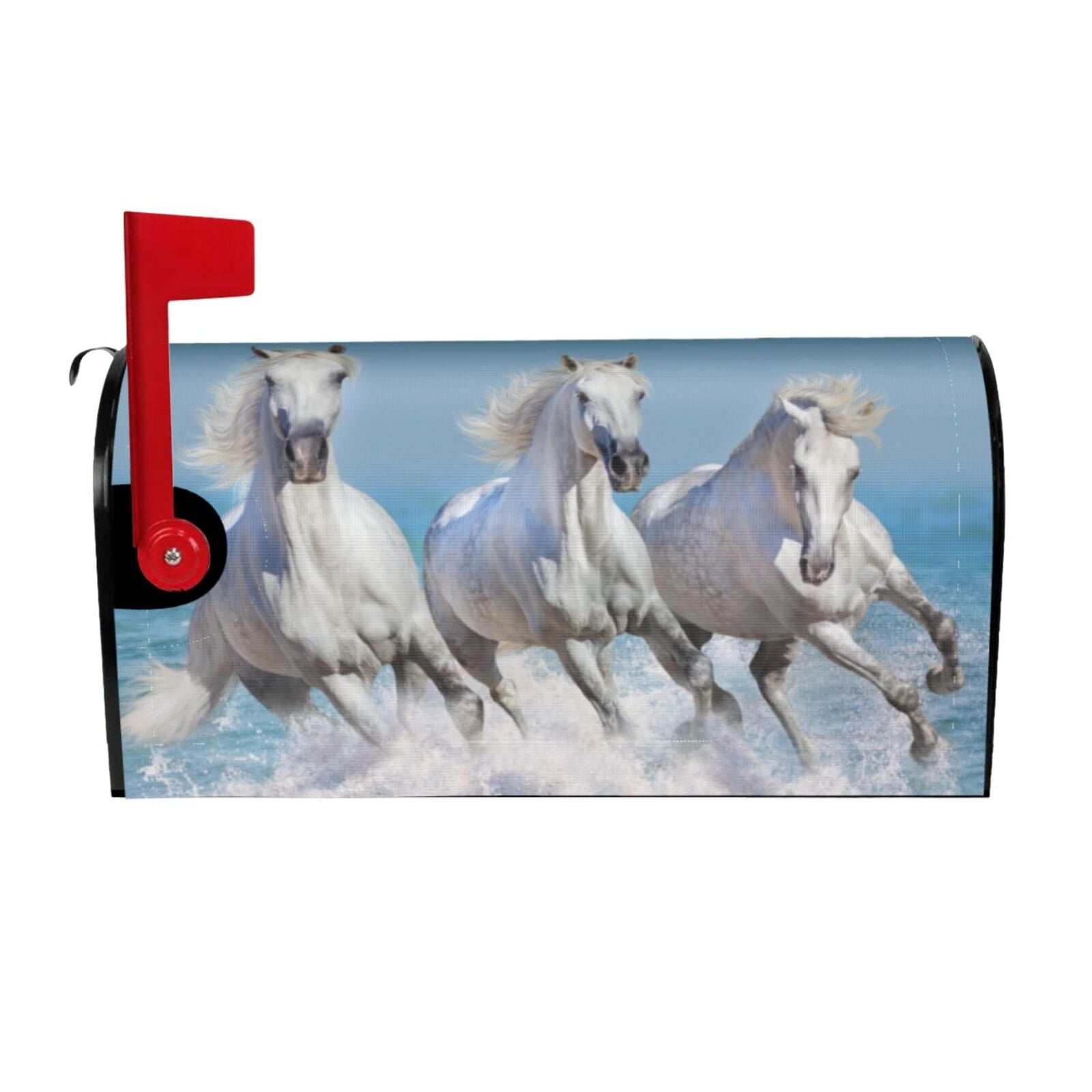 Sigee Horses Running Through The Water for Mailbox Cover Magnetic ...