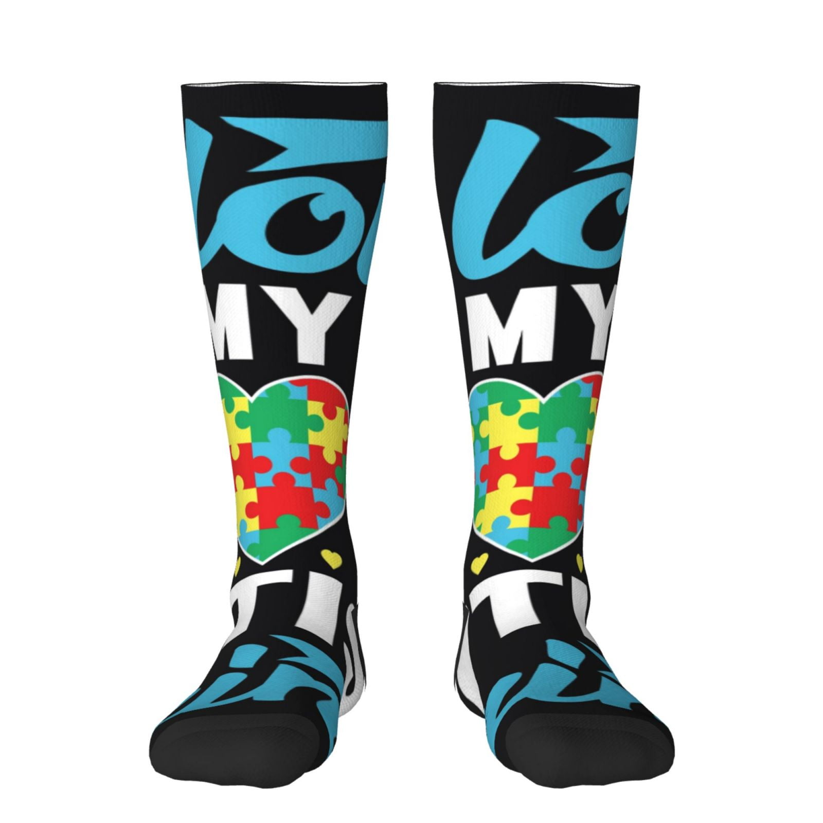 Sigee I Love My Autism for Socks for Men Women Socks Stocking ...