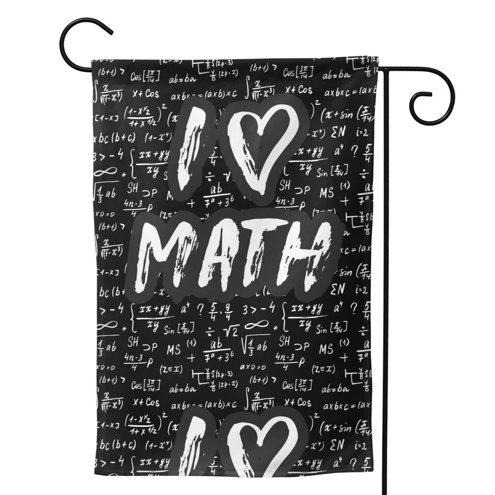 Sigee I love Math for Live Happy Decorative Small Garden Flag,Double ...