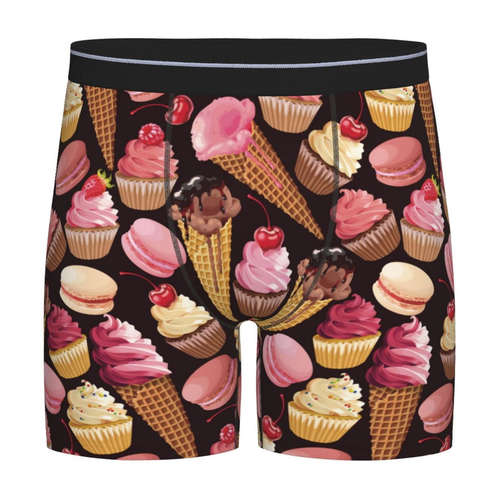 Sigee Ice Cream Cake for Men's Boxer Briefs,Moisture Wicking and ...