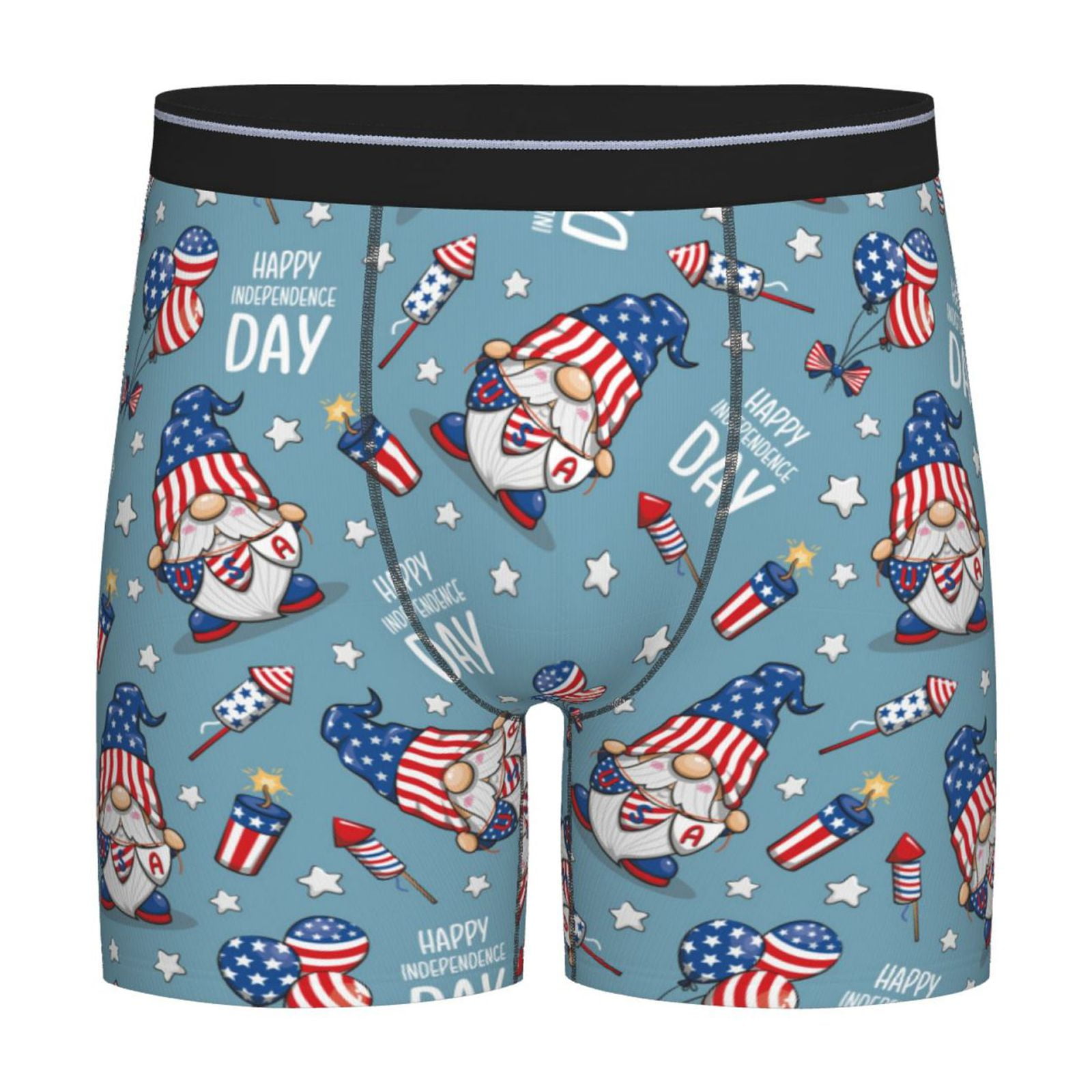 Sigee Independence With Gnome for Men's Boxer Briefs,Moisture Wicking ...
