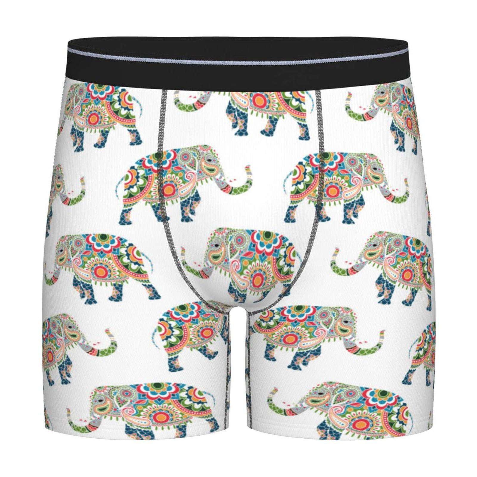 Sigee Indian Elephant for Men's Boxer Briefs,Moisture Wicking and ...