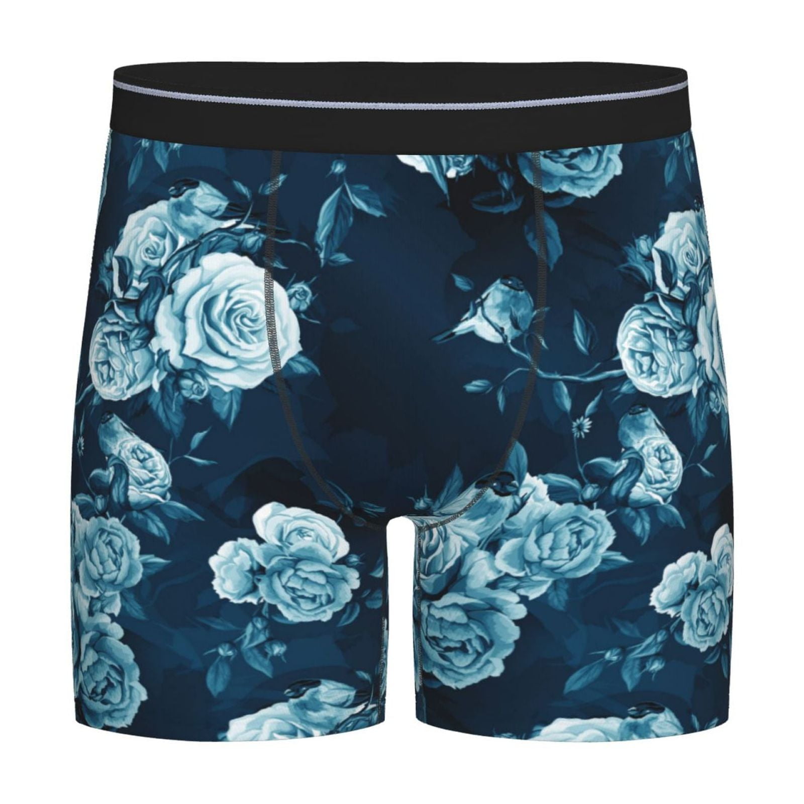 Sigee Ink Rose for Men's Boxer Briefs,Moisture Wicking and Breathable ...