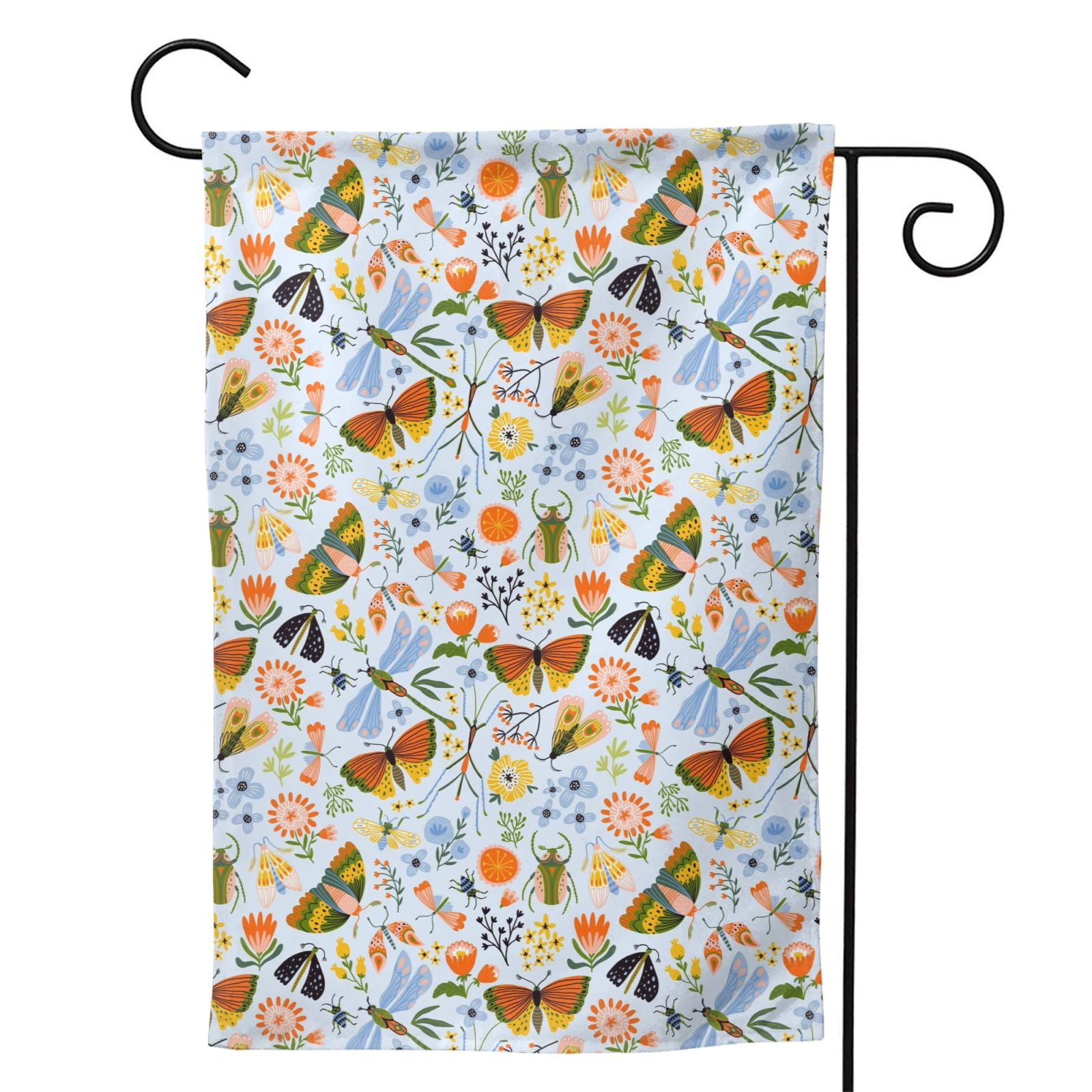 Sigee Insects and Flowers for Live Happy Decorative Small Garden Flag ...