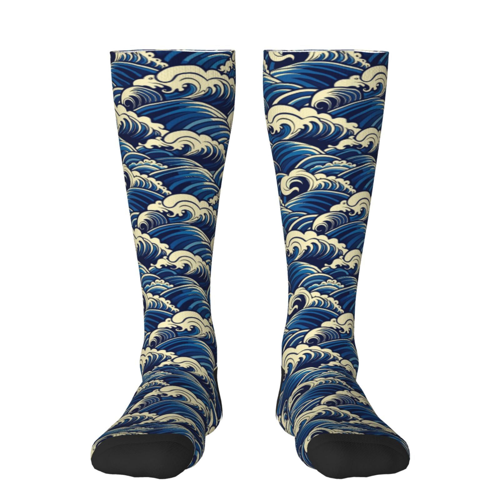 Sigee Japanese Water Wave for Socks for Men Women Socks Stocking ...