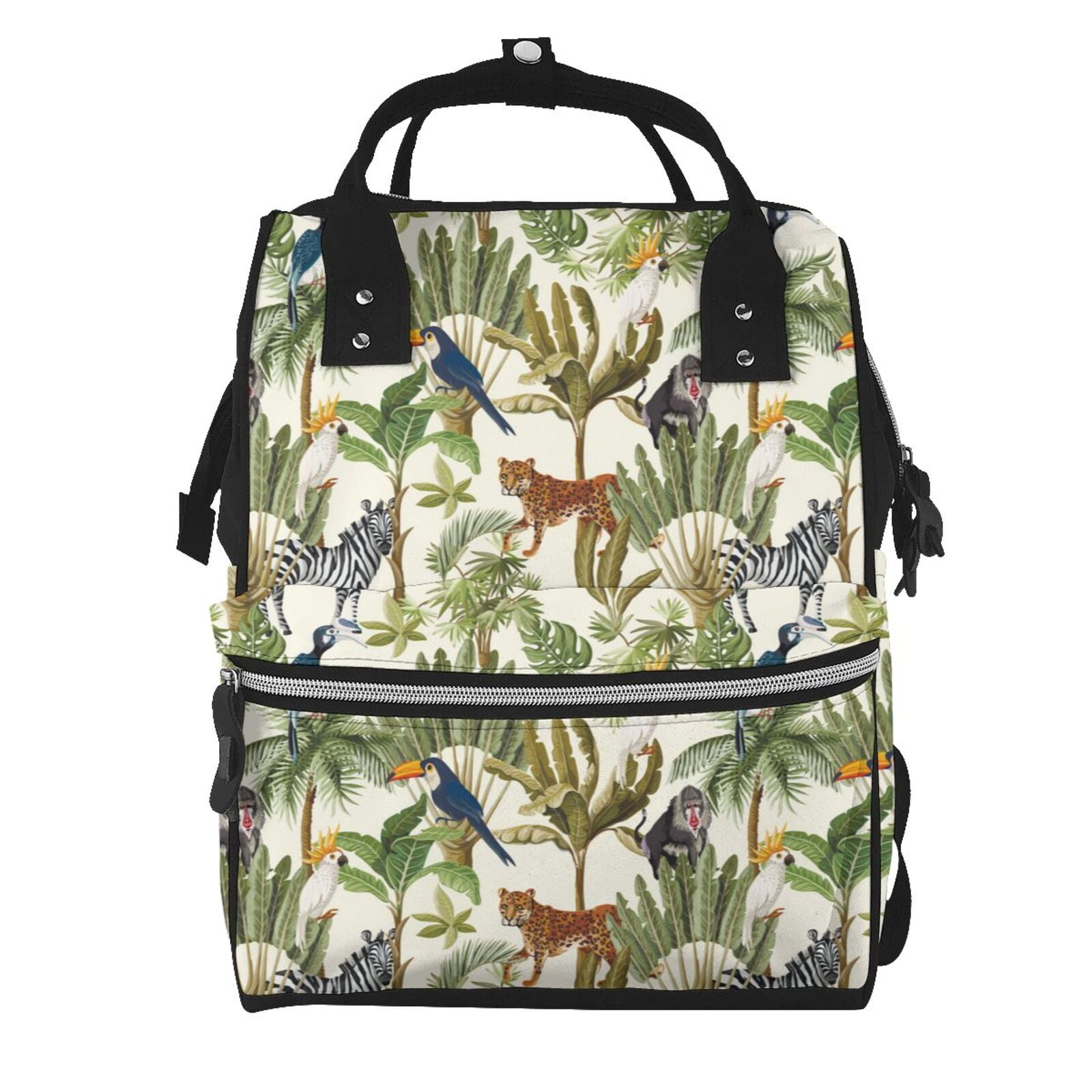 Sigee Jungle Animals for Premium Mummy Backpack – Waterproof, Stylish ...