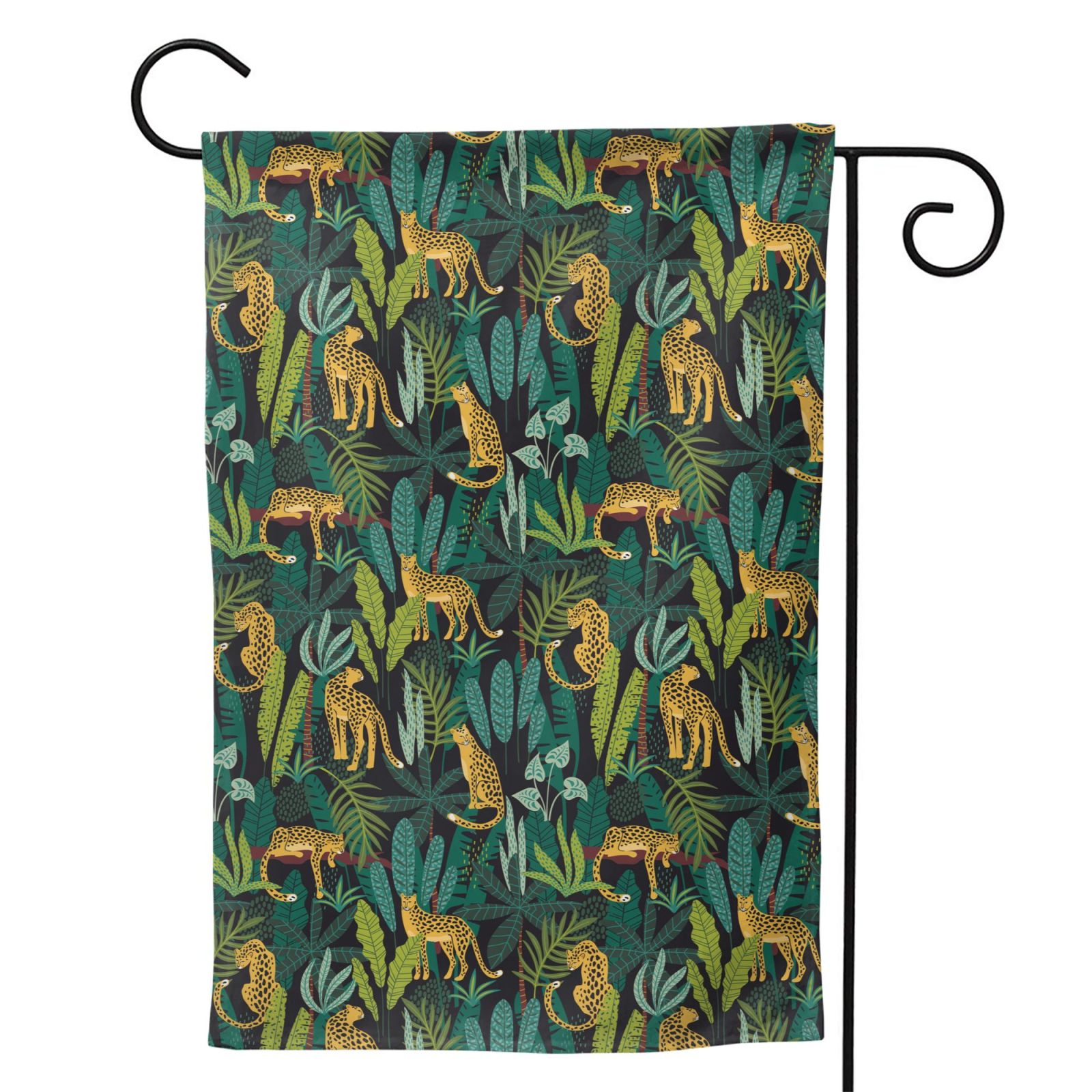 Sigee Jungle Leopard Yellow for Live Happy Decorative Small Garden Flag ...