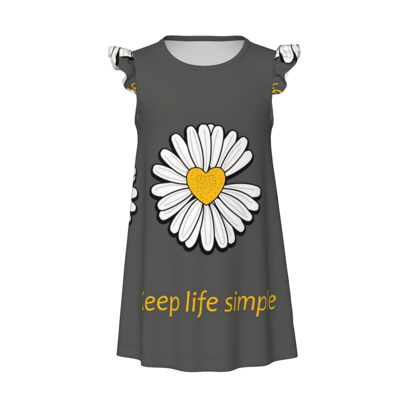Sigee Keep Life Simple Daisy Flower for Girls Sleepwear Nightie,Night ...