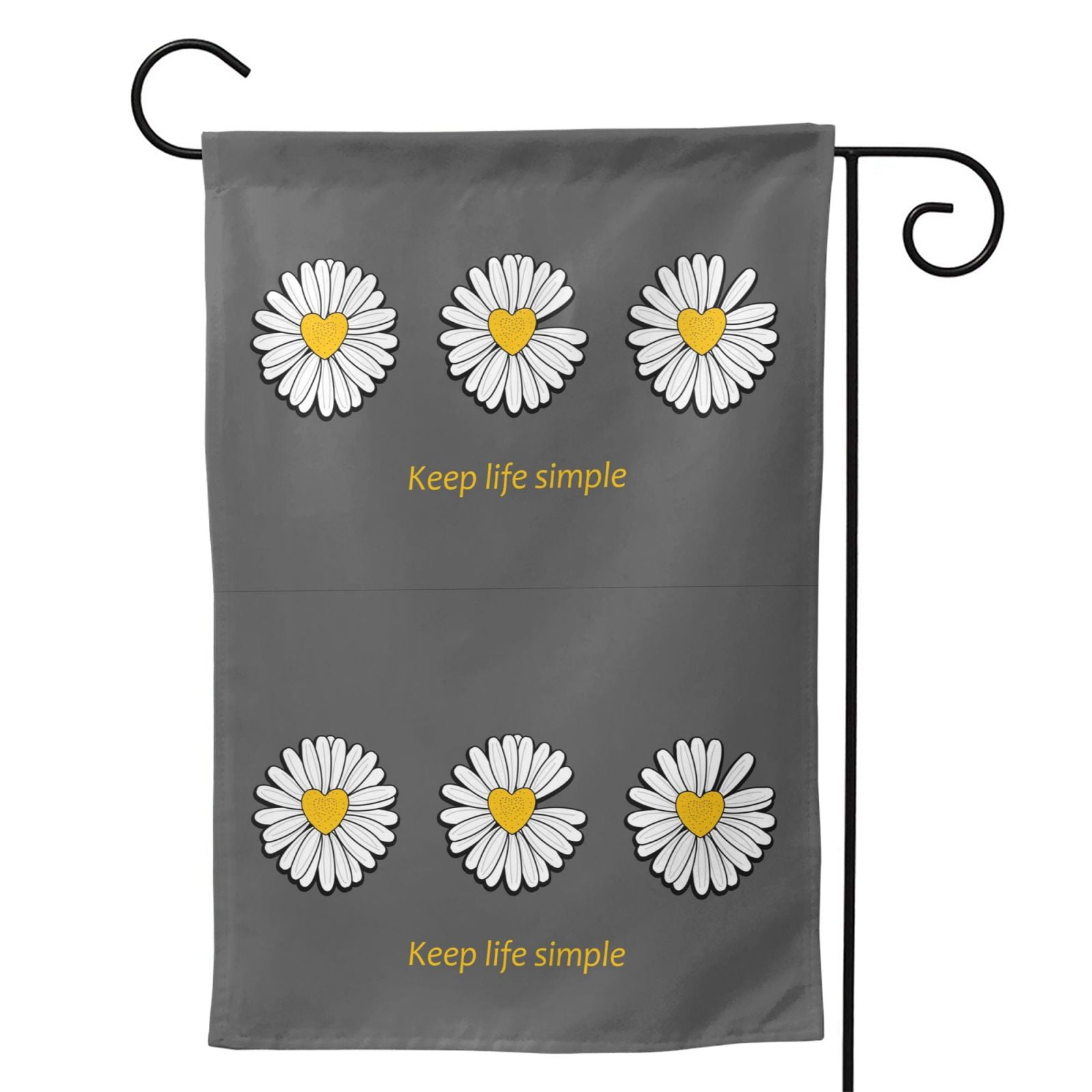 Sigee Keep Life Simple Daisy Flower for Live Happy Decorative Small ...
